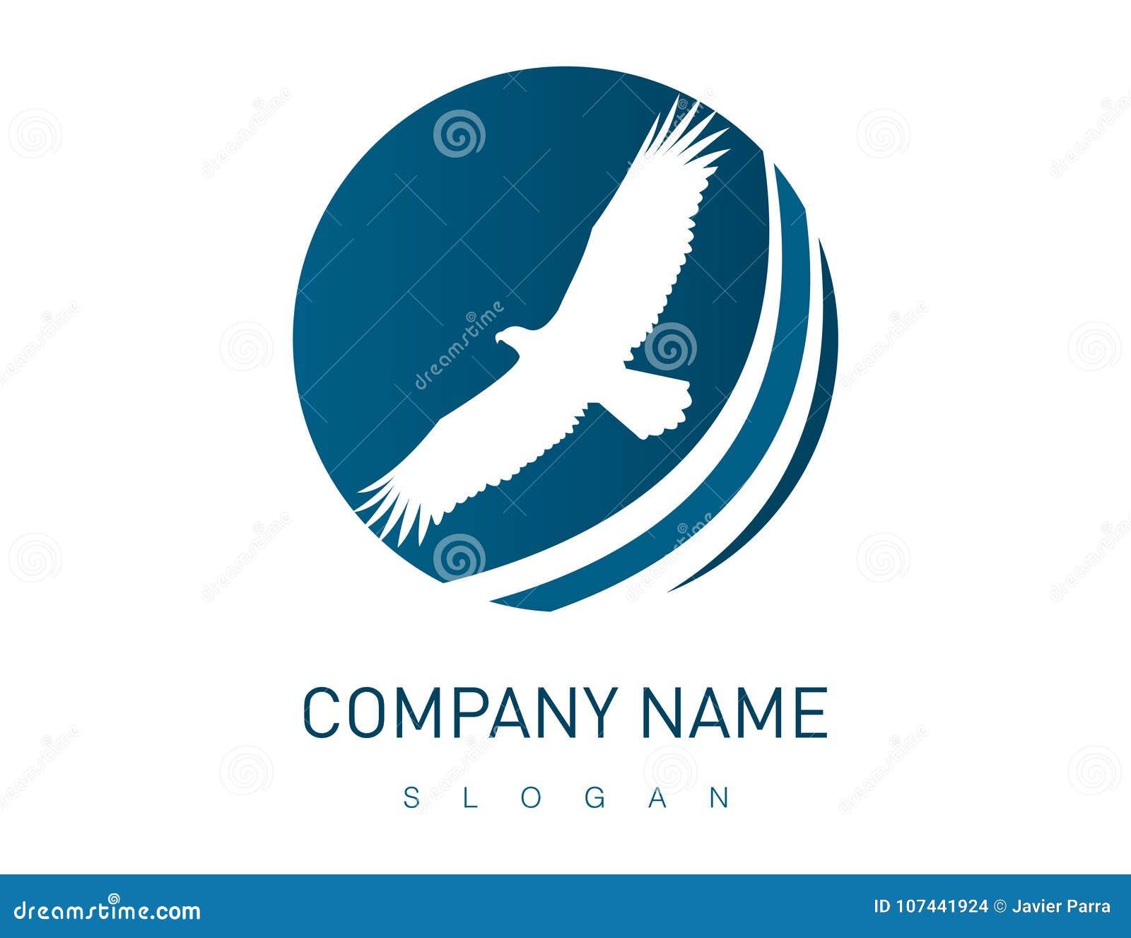 Abstract Eagle Design on a White Background Stock Illustration ...