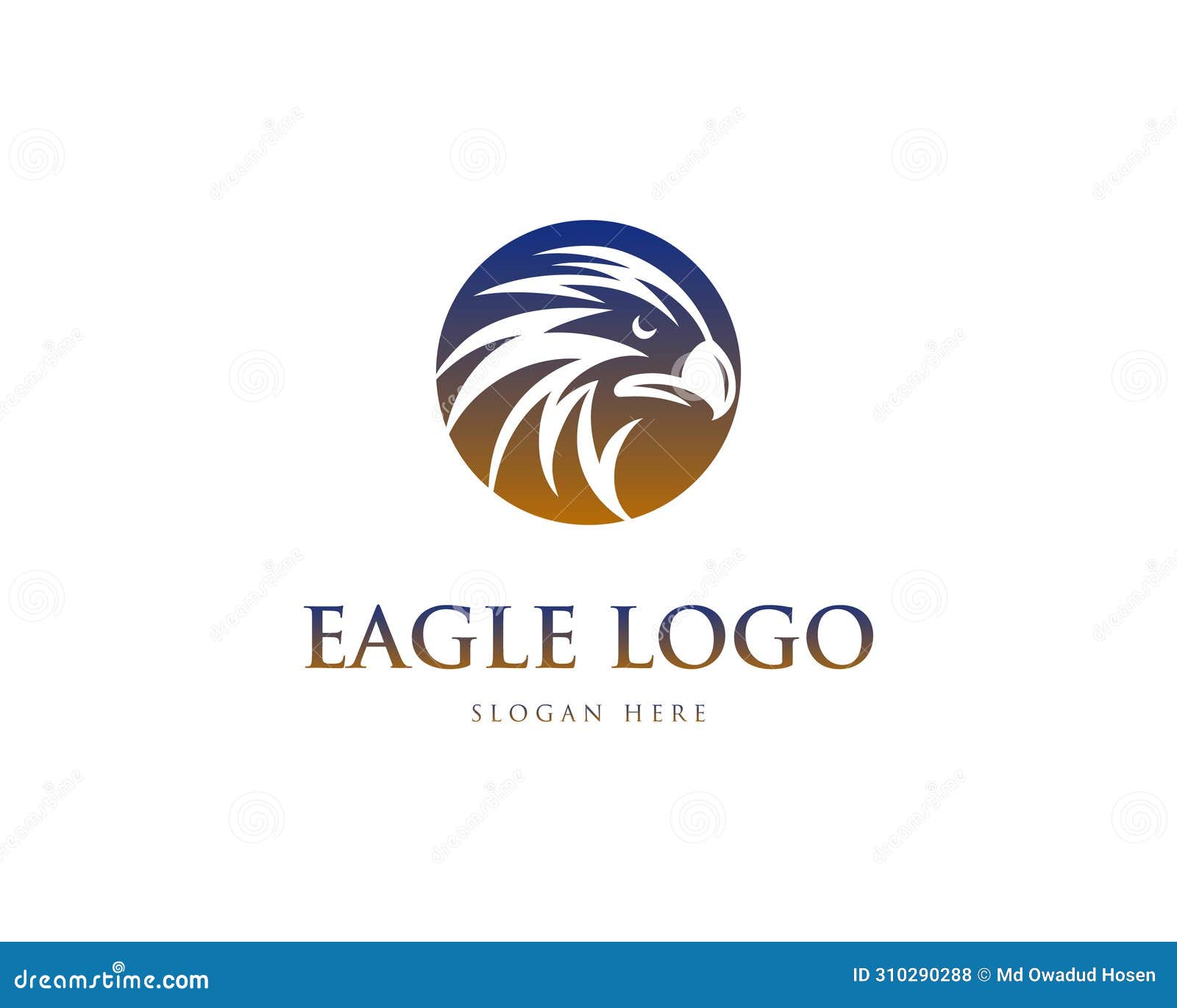 Abstract Eagle or Hawk Head Logo Design Stock Vector - Illustration of ...