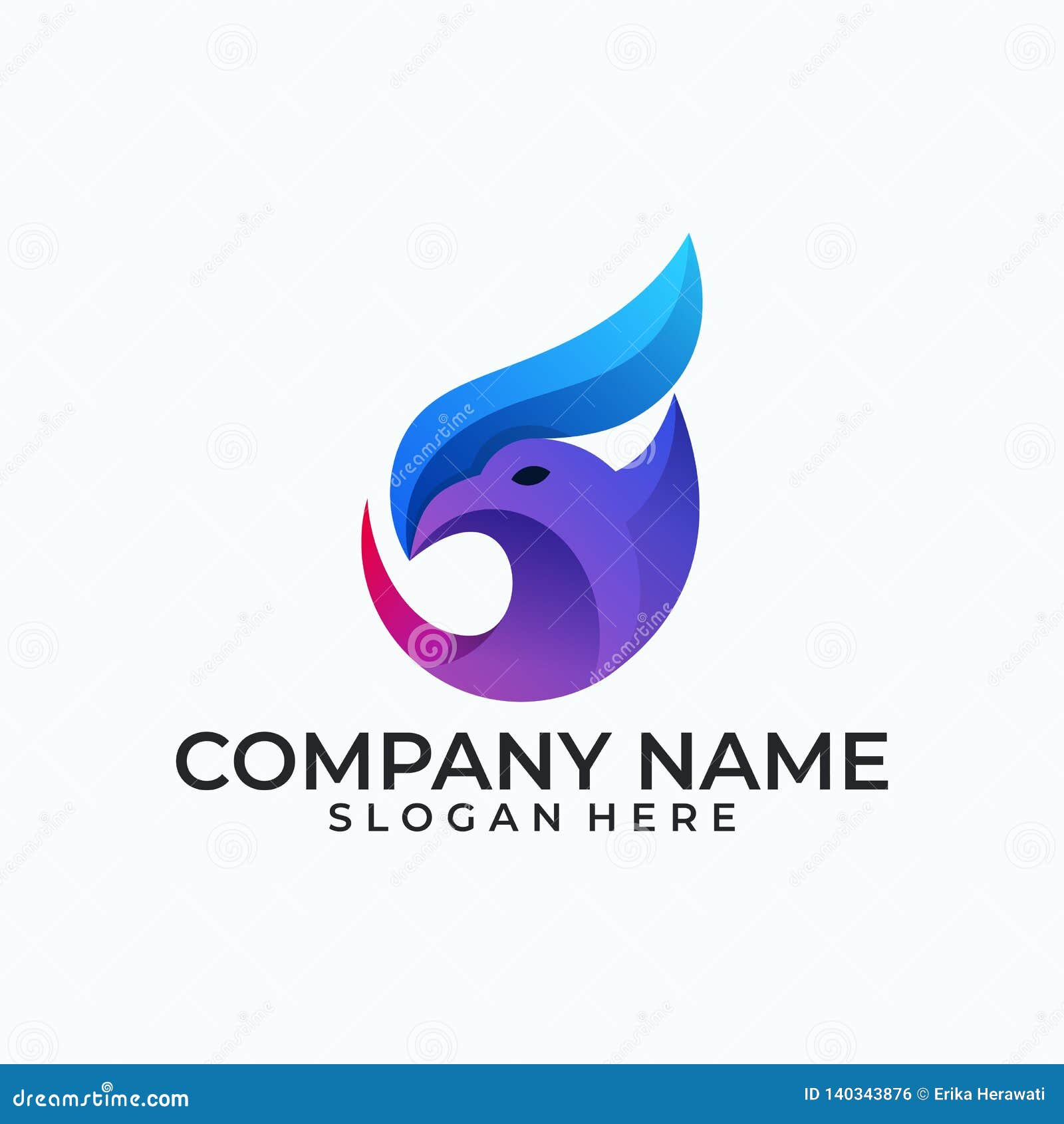 Abstract Eagle Illustration Vector Template Stock Vector - Illustration ...