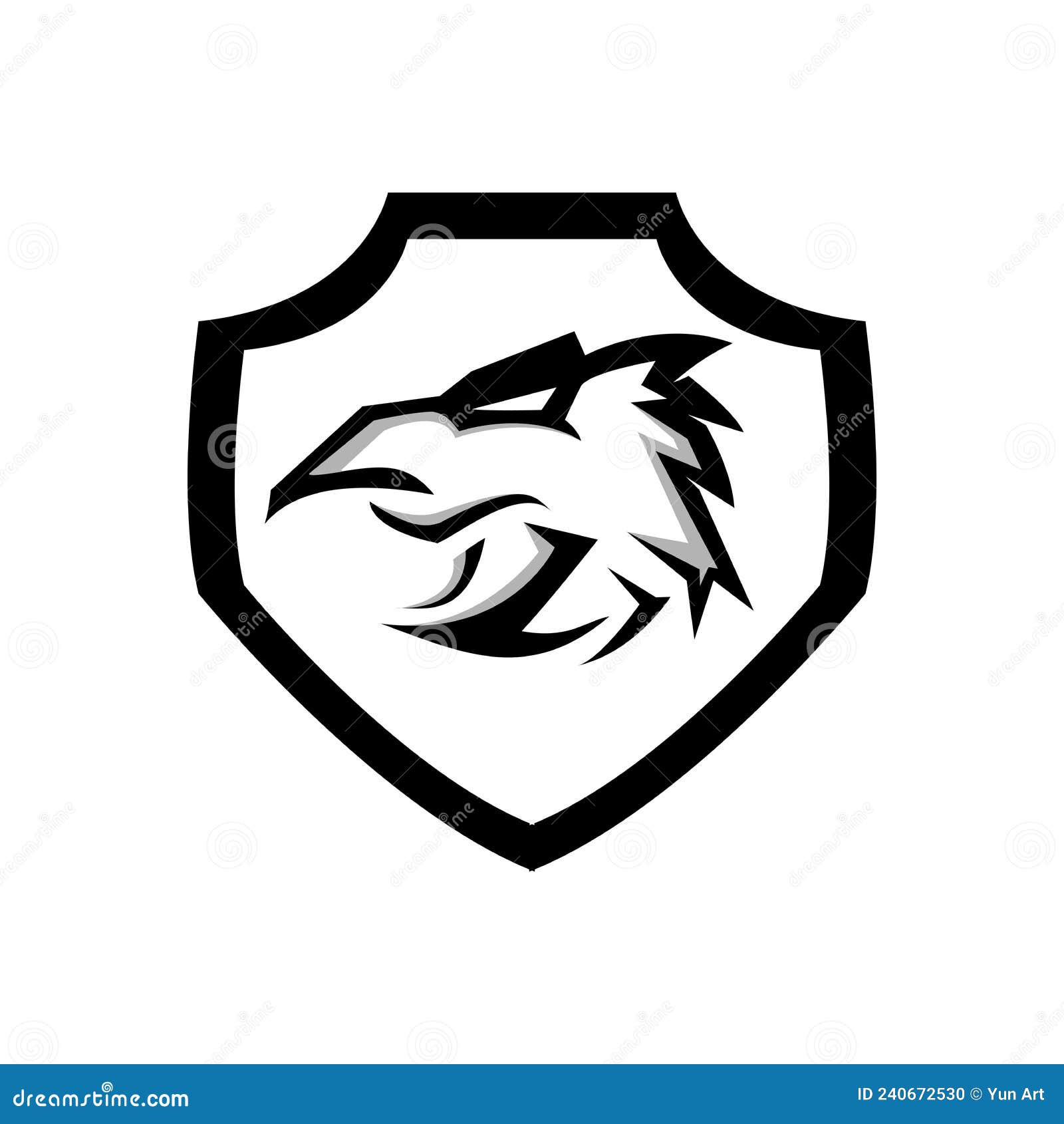 Abstract Eagle Logo Illustration, Simple Creative Logo Stock ...