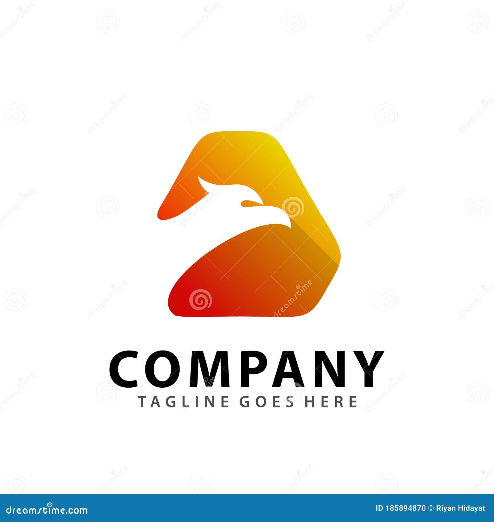 Abstract Eagle Triangle Head Icon Logo Design Vector Illustration ...