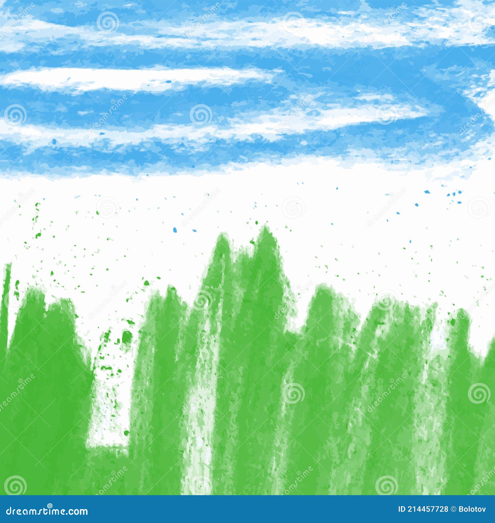 Abstract Earth Colors Background. Blue and Green. Vector Illustration ...