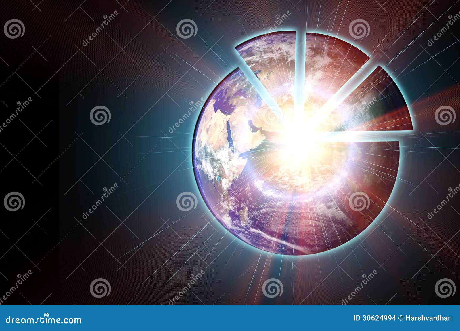 Abstract Earth Extinction Concept Stock Illustration - Illustration of ...