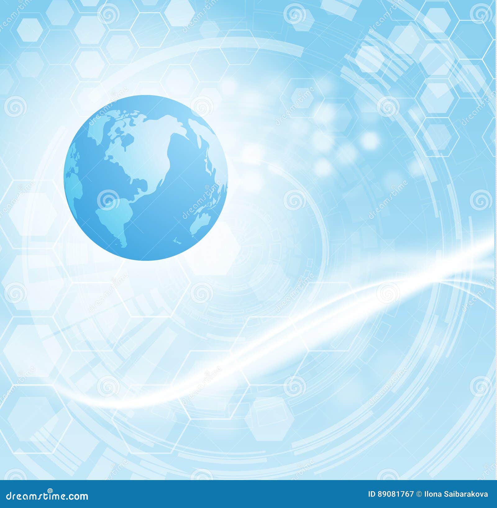 Abstract Earth Globe Vector Background. Stock Vector - Illustration of ...