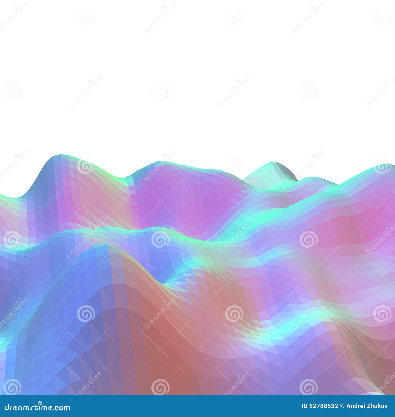 Abstract Earth Landscape of Colored Polygon Stock Vector - Illustration ...