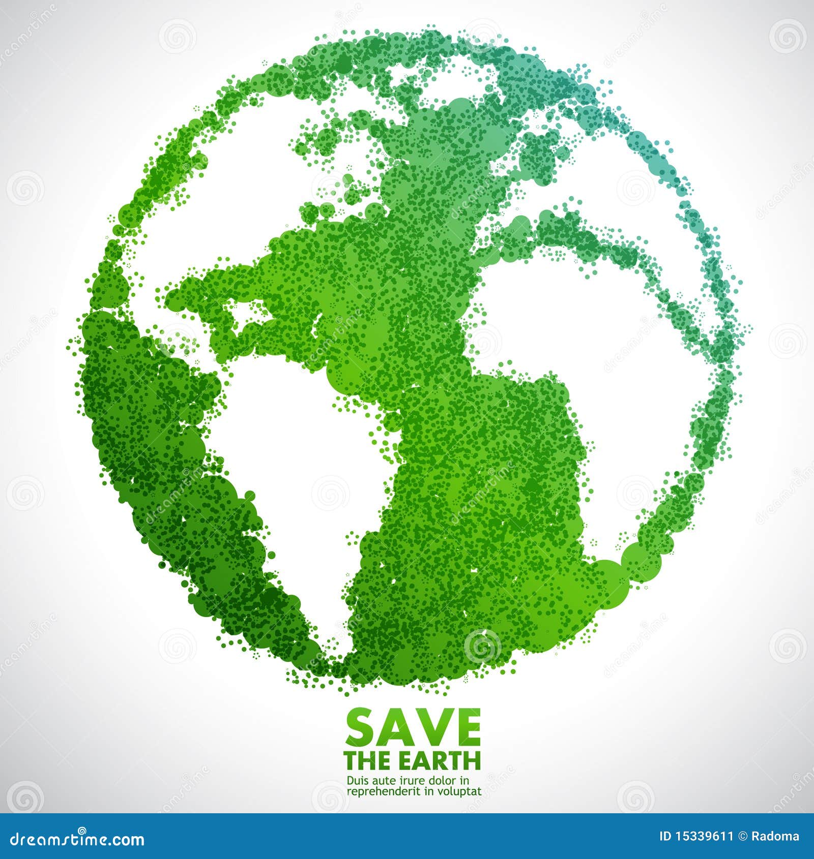 Abstract earth symbol stock vector. Illustration of protection - 15339611