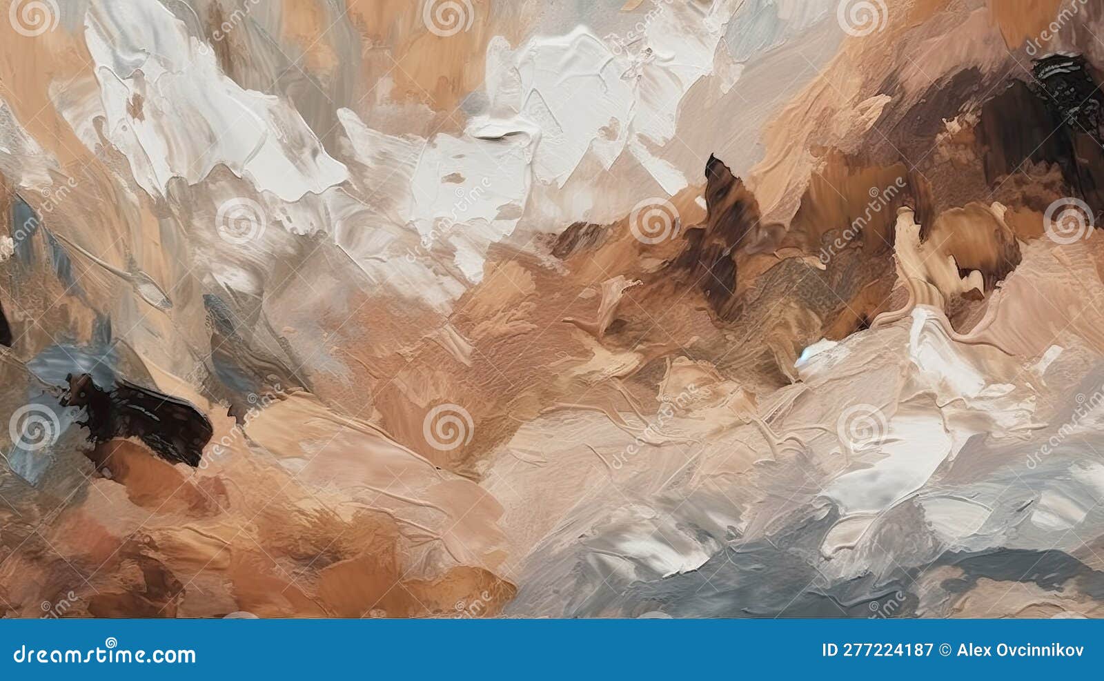 Abstract Earthy Pastel Painting on Canvas for Wall Decor. Stock ...