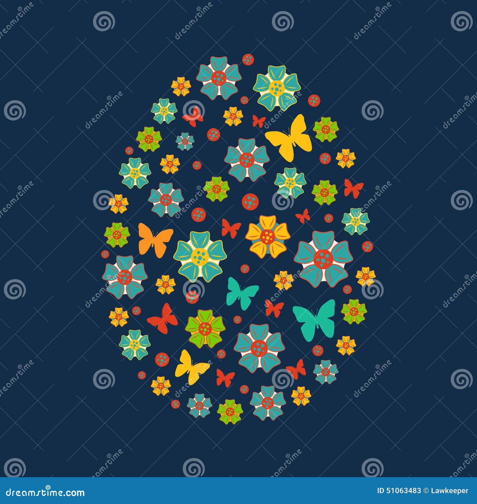 Abstract easter background stock vector. Illustration of colour - 51063483