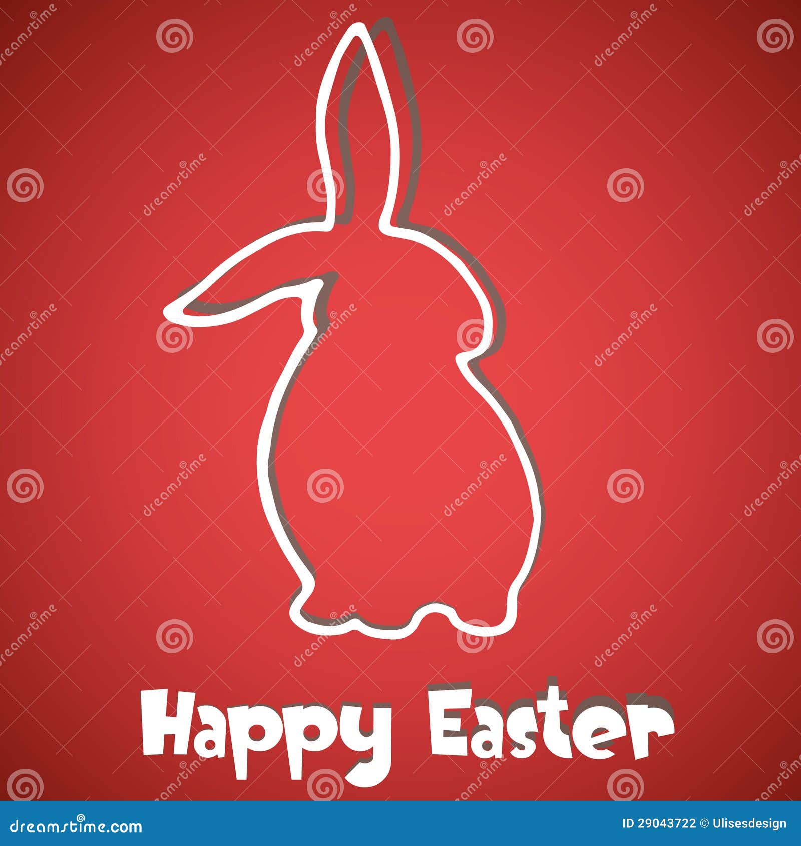 Abstract Easter Bunny Background Stock Vector - Illustration of concept ...