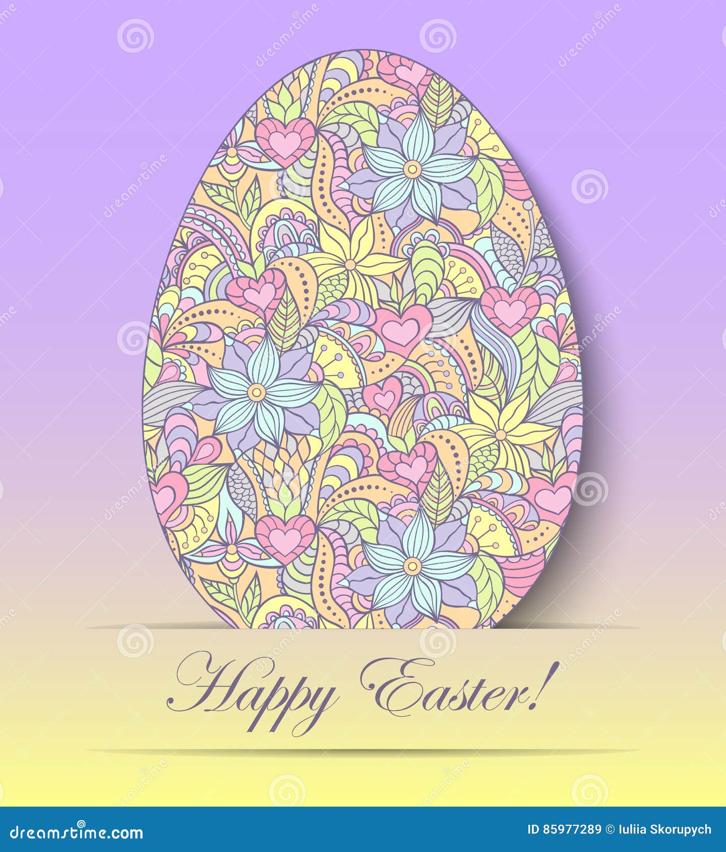 Abstract easter egg stock vector. Illustration of easter - 85977289