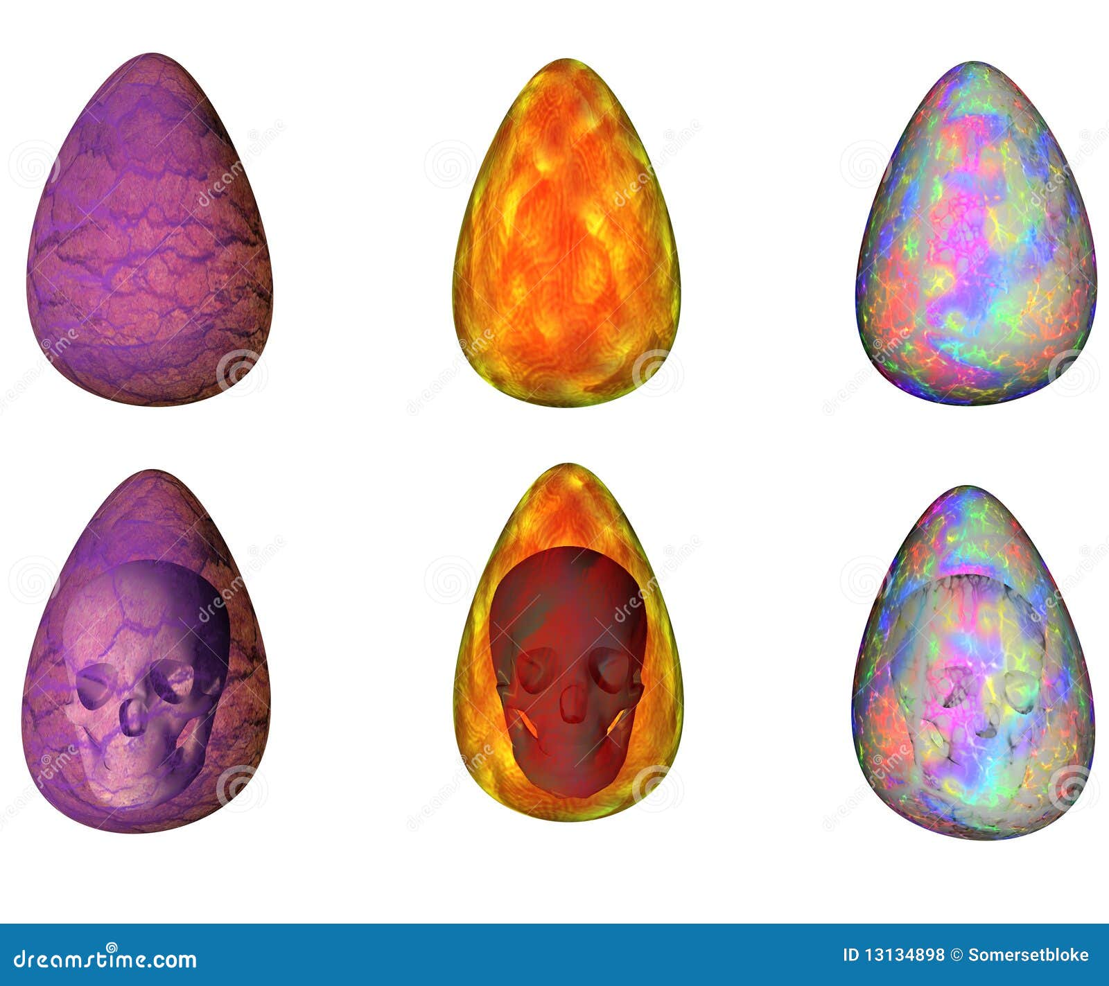 Abstract Easter Eggs stock illustration. Illustration of colour - 13134898