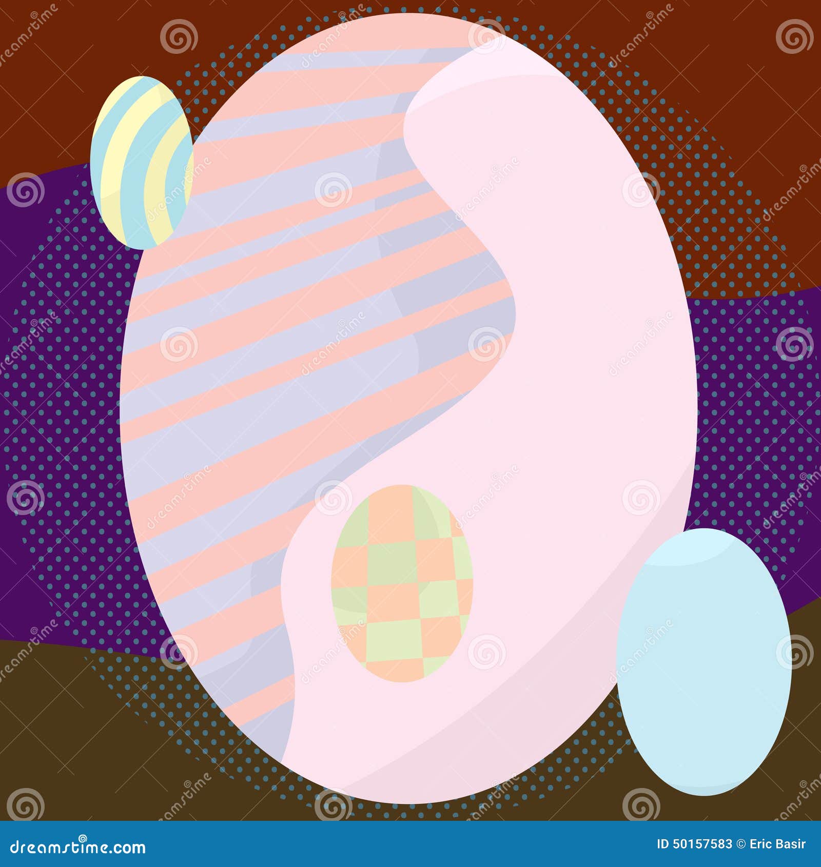 Abstract Easter Eggs stock illustration. Illustration of backdrop ...