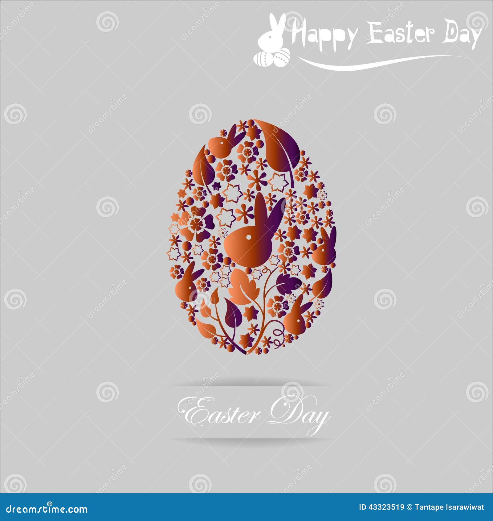 Abstract Easter eggs. stock vector. Illustration of design - 43323519