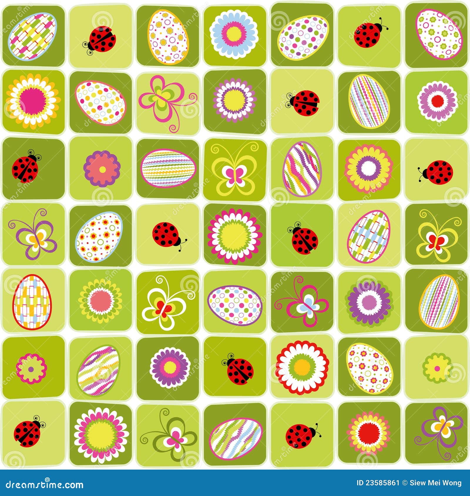 Abstract Easter Holiday Seamless Pattern Stock Vector - Illustration of ...
