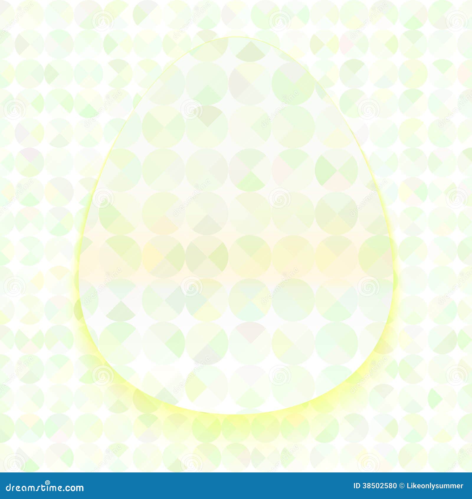 Abstract Easter Simple Background with Paper Egg Stock Vector ...