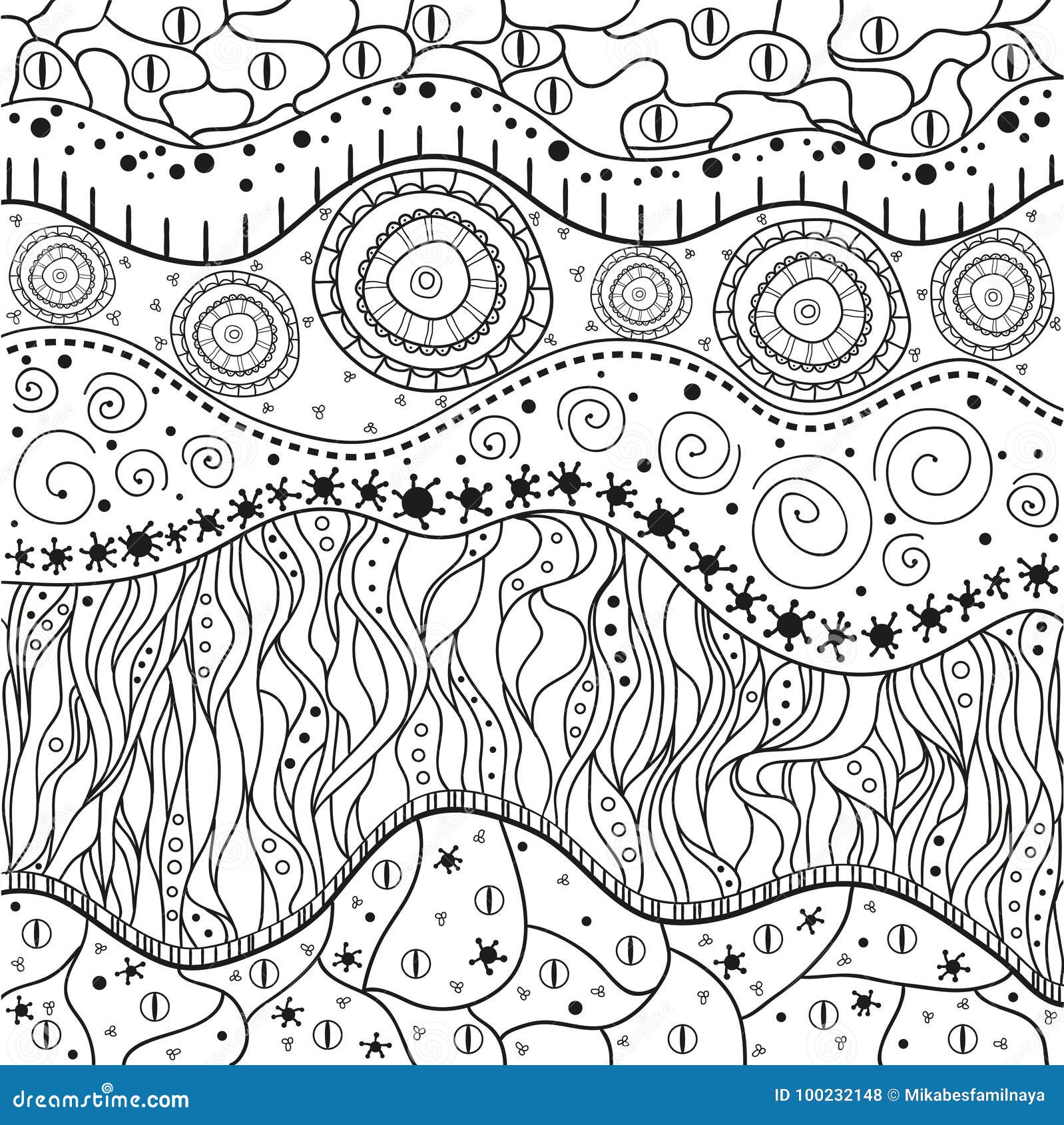 Abstract eastern pattern stock vector. Illustration of isolated - 100232148