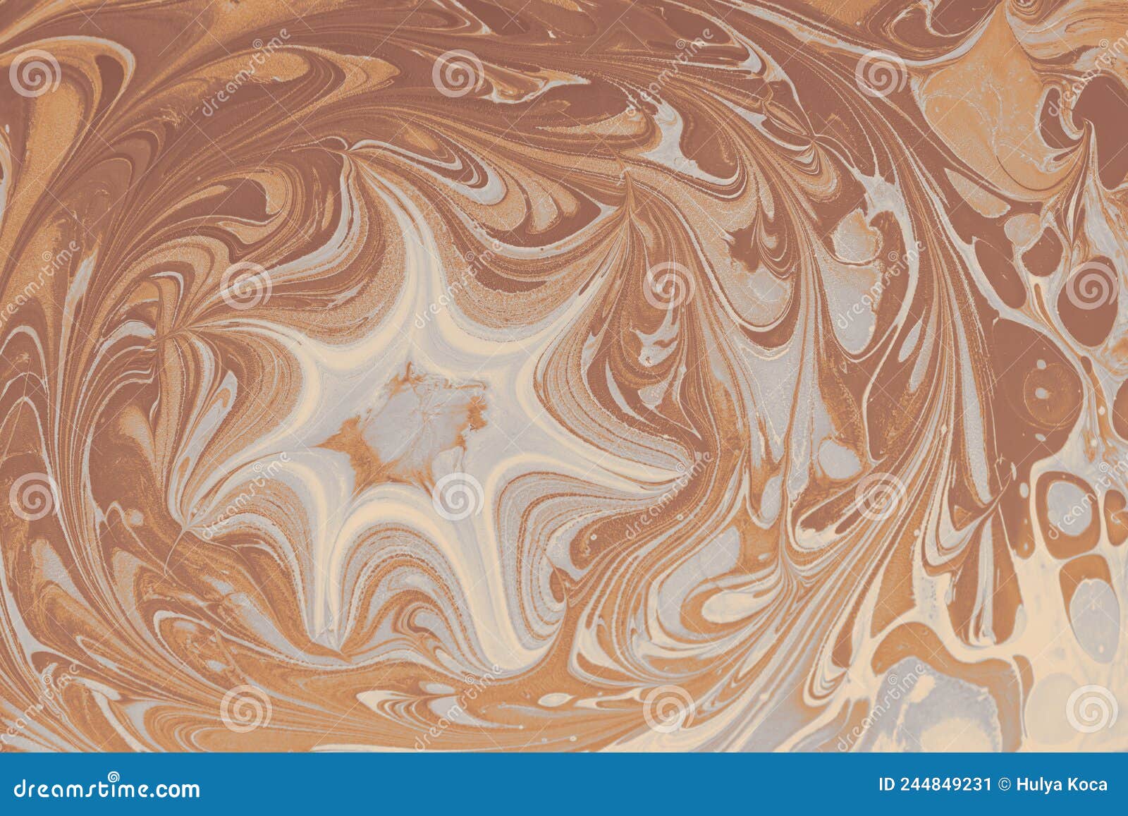 Abstract Ebru Marbling Texture Background Design Stock Illustration ...