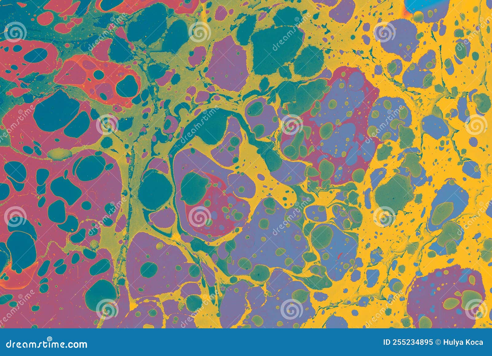 Abstract Ebru Marbling Texture Background Design Stock Image - Image of ...