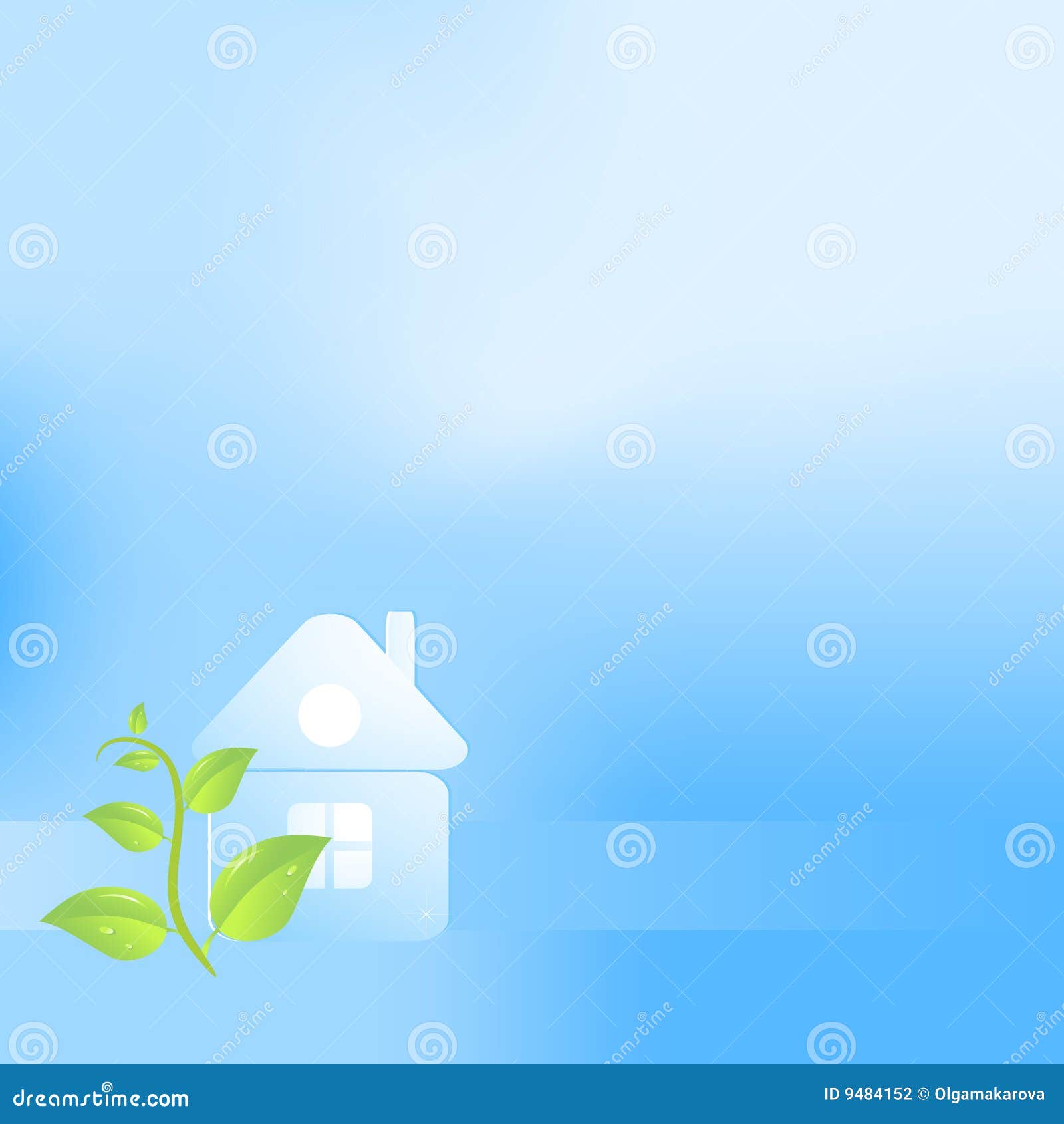 Abstract eco background stock illustration. Illustration of building ...