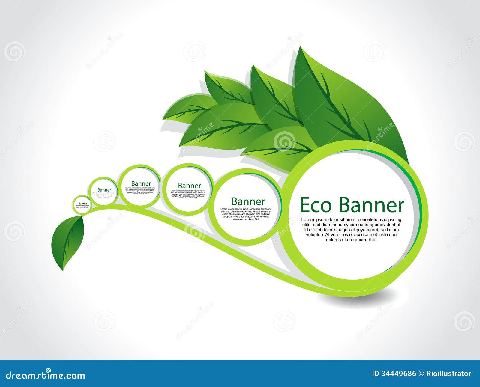 Abstract Eco Banner Set stock vector. Illustration of design - 34449686