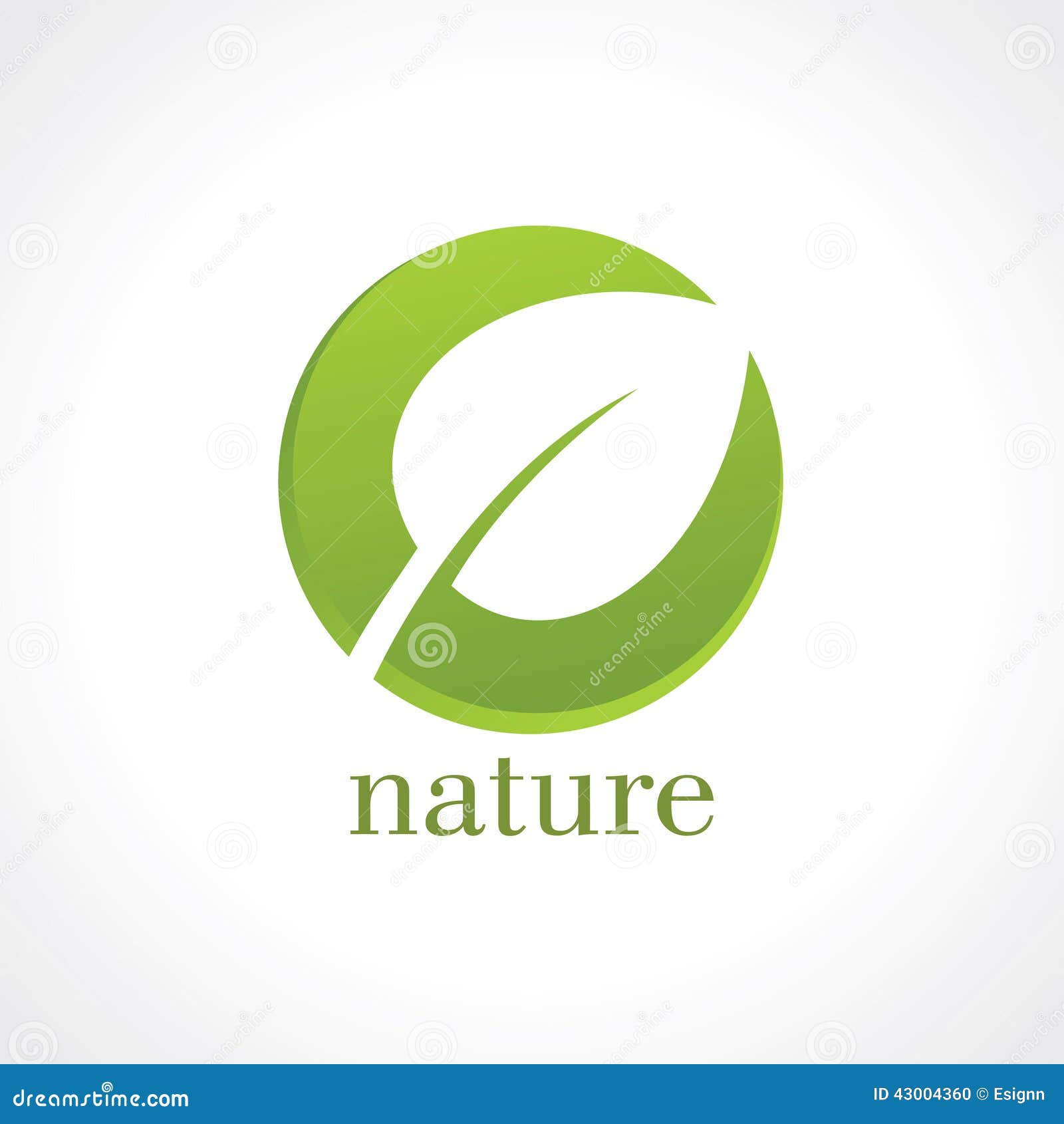 Abstract Eco Green Shape, Nature Concept Stock Vector - Illustration of ...