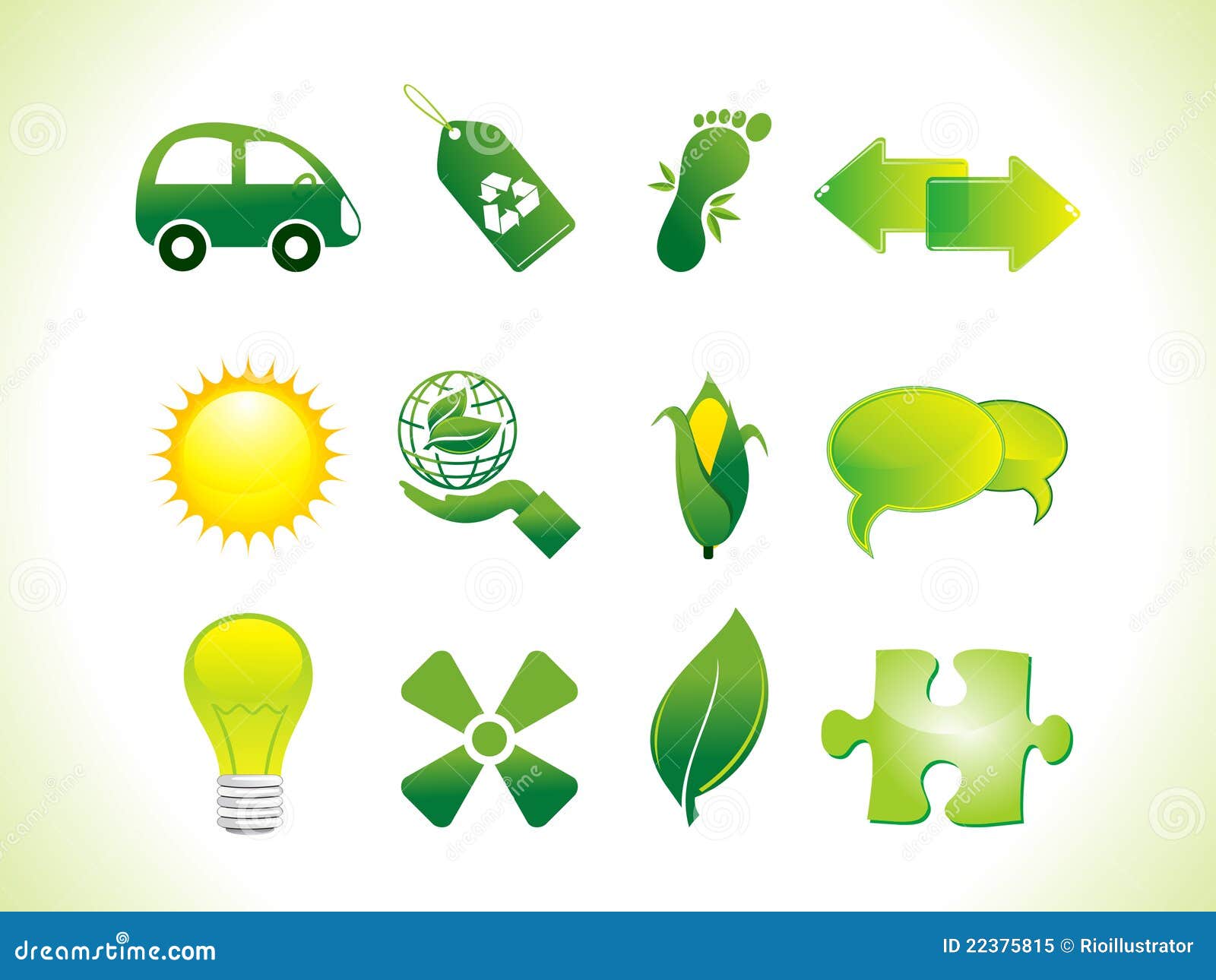 Abstract eco icons stock vector. Illustration of fake - 22375815