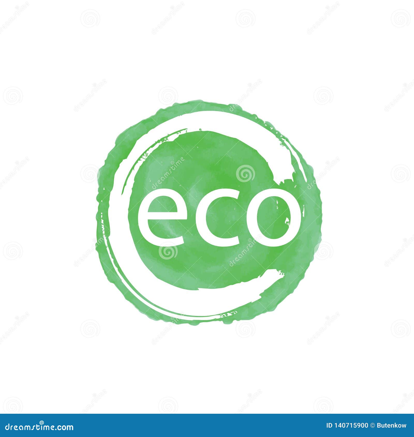 Abstract Eco Sign. Vector Illustration of the Icon Stock Vector ...