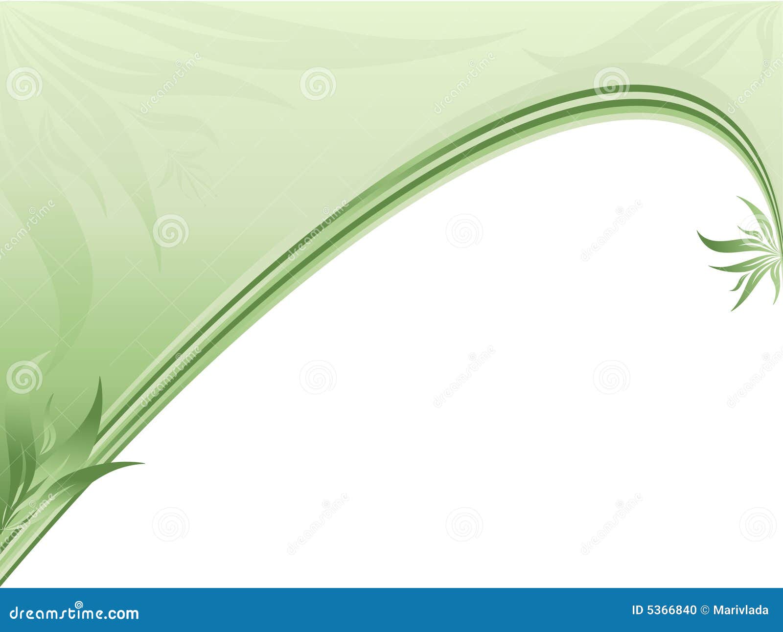 Abstract Ecological Border with Plants Stock Vector - Illustration of ...