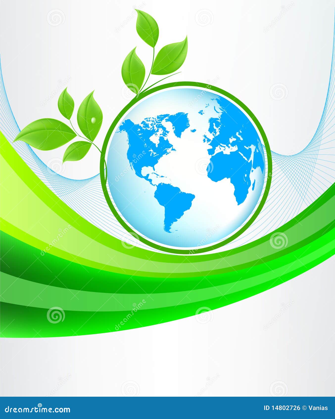 Abstract Ecology Background Stock Vector - Illustration of green ...