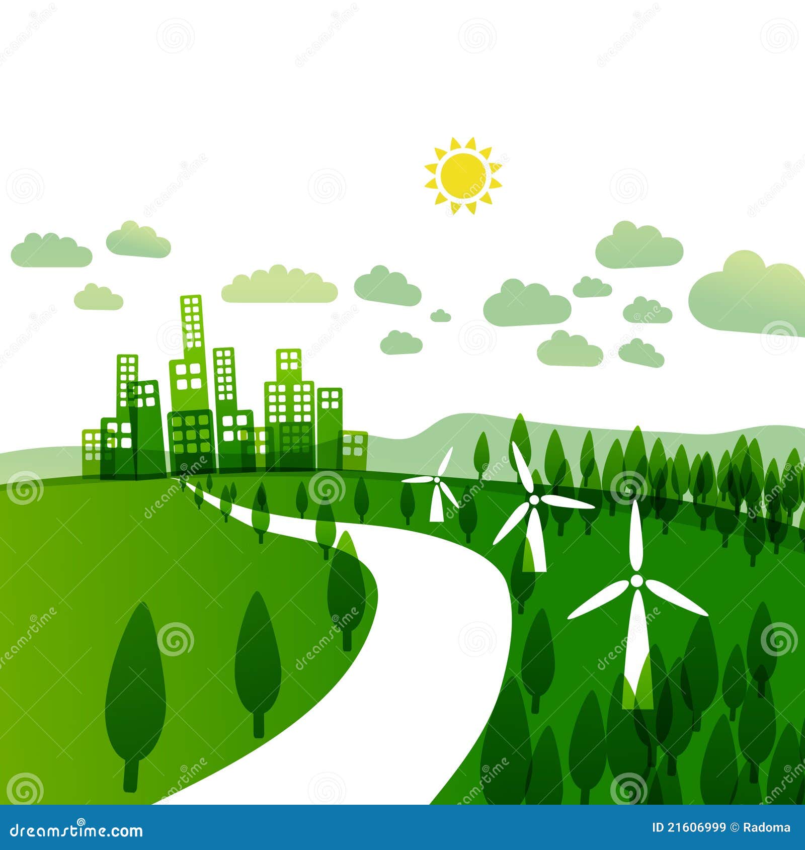 Abstract Ecology Illustration Stock Vector - Illustration of concept ...