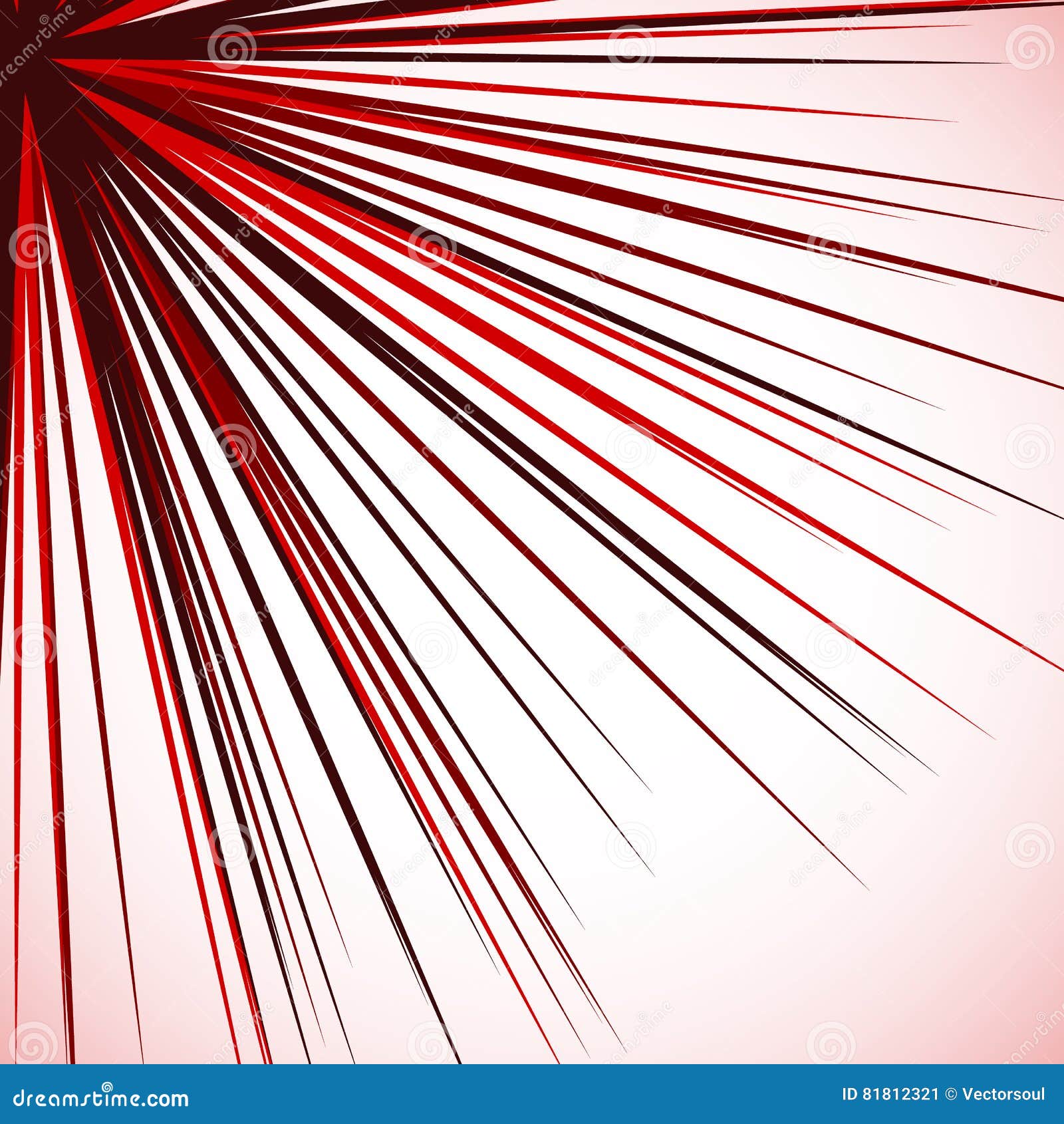 Abstract Edgy Graphic With Radial Lines Spreading From Corner. S ...