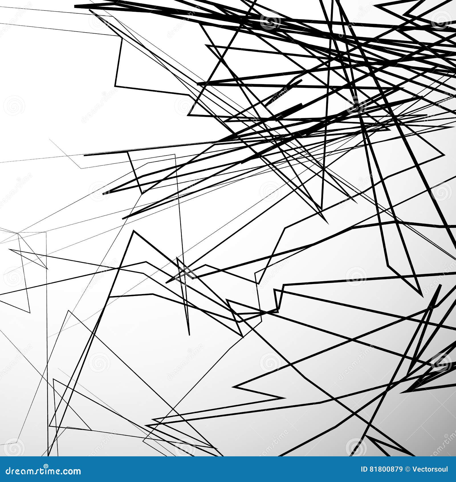 Abstract Edgy Graphic With Radial Lines Spreading From Corner. S ...