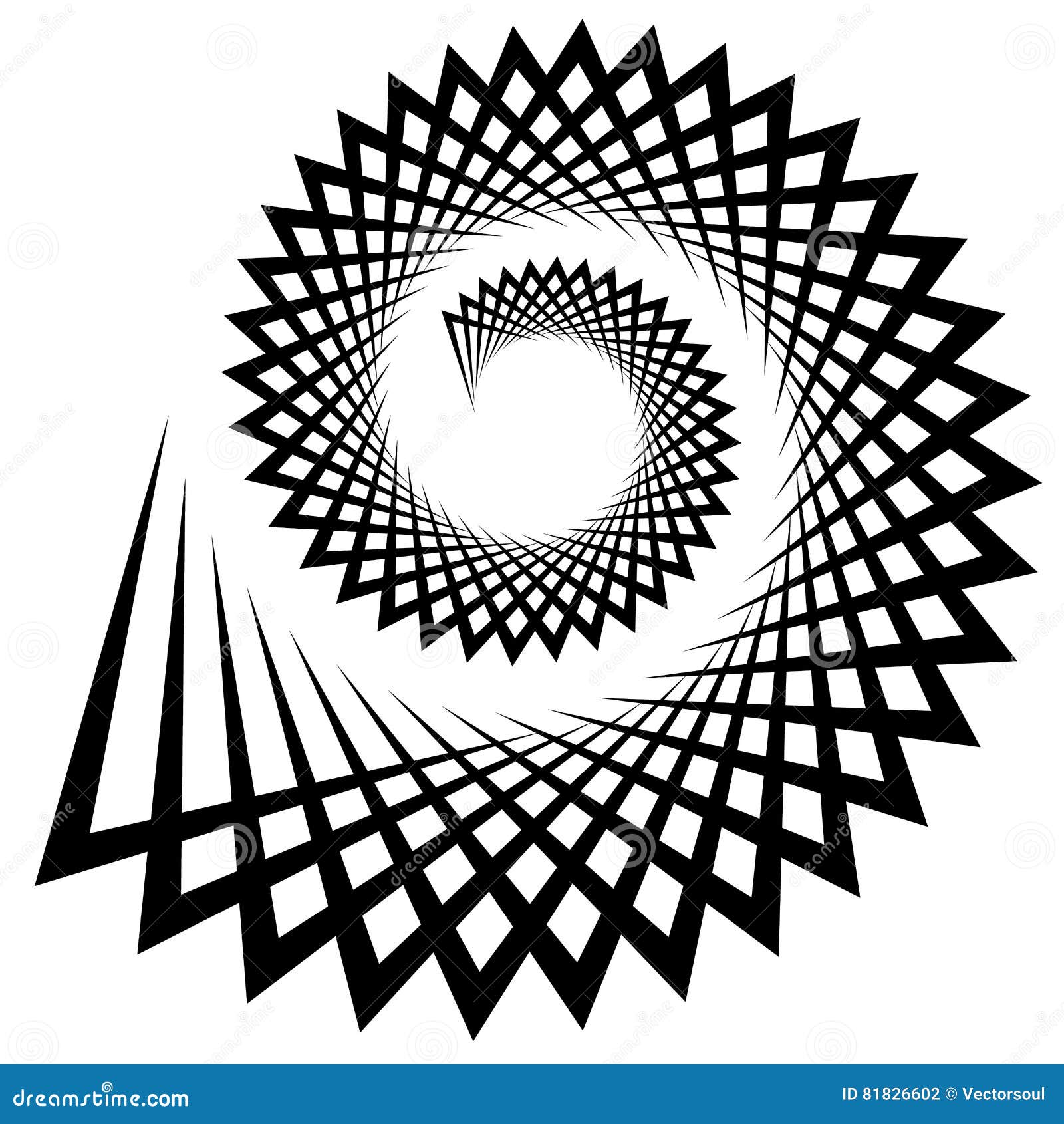 Abstract Edgy Graphic With Radial Lines Spreading From Corner. S ...