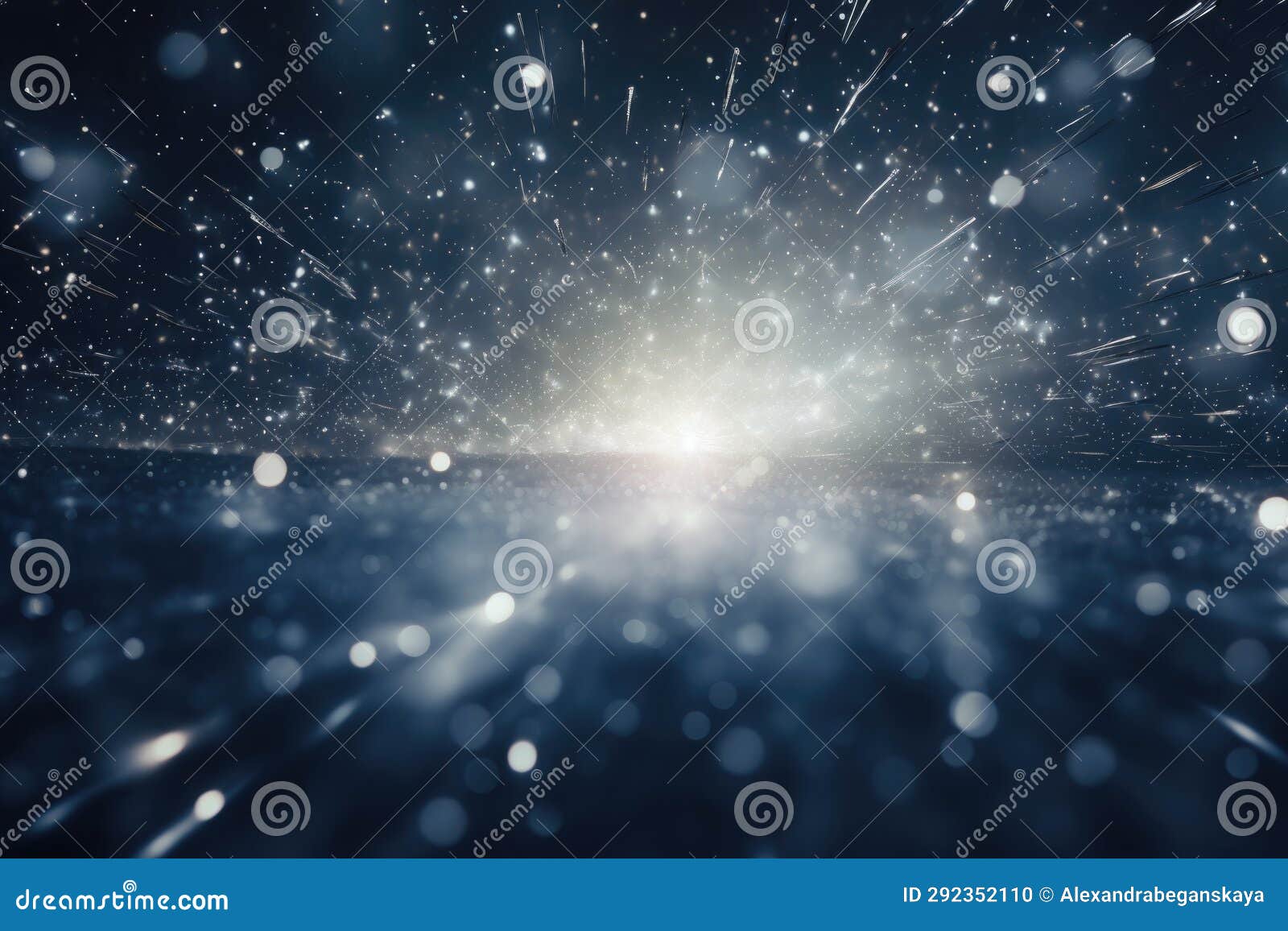 Abstract Effect of Glowing White Color with Sparkling Rays Stock ...