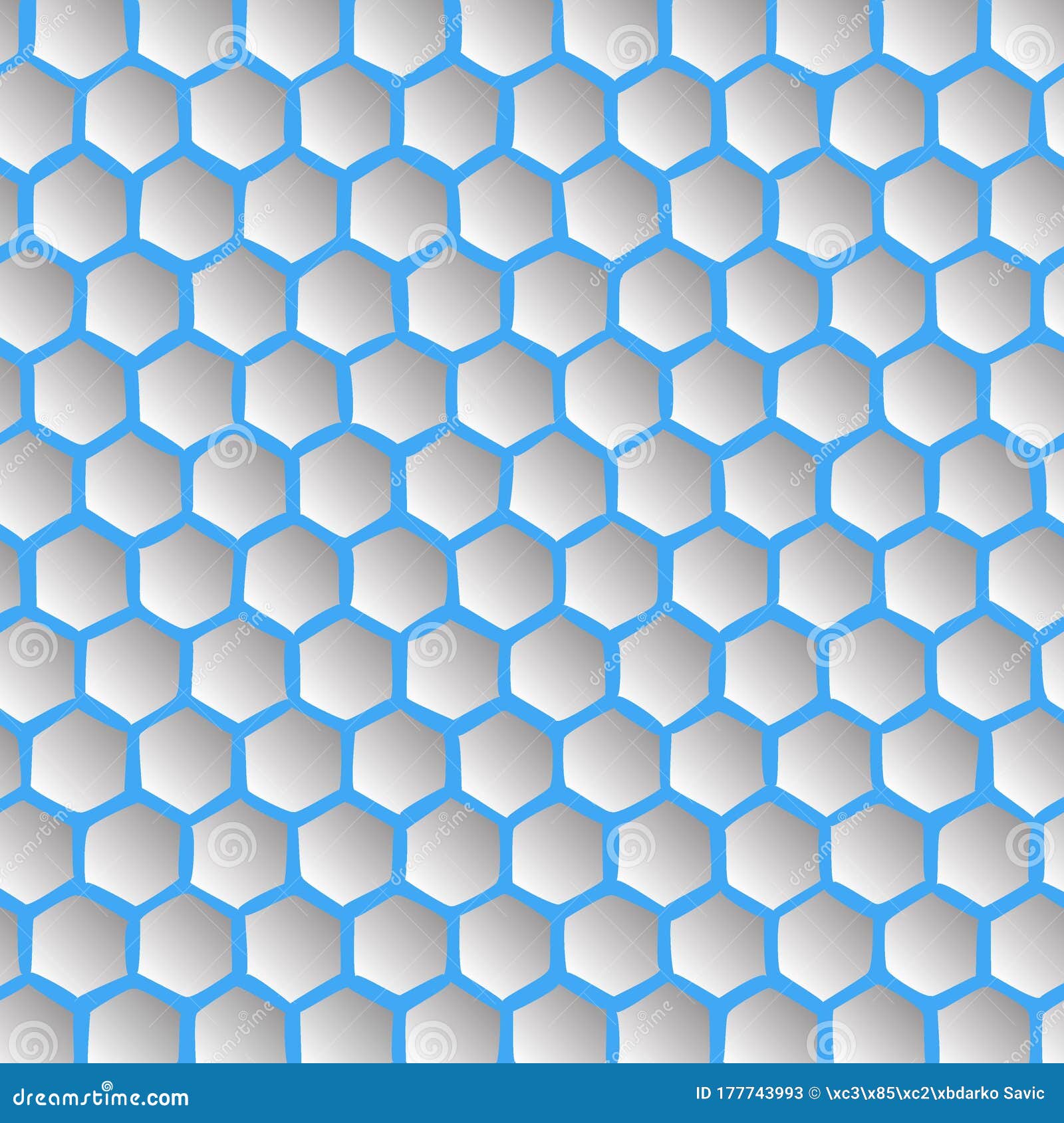 Abstract Effect Honey Comb Blue Background Stock Vector - Illustration ...