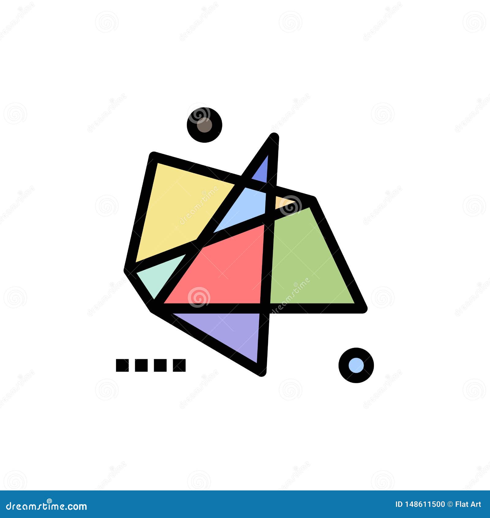 Abstract, Effects, Graphics, Motion, Special Flat Color Icon. Vector ...