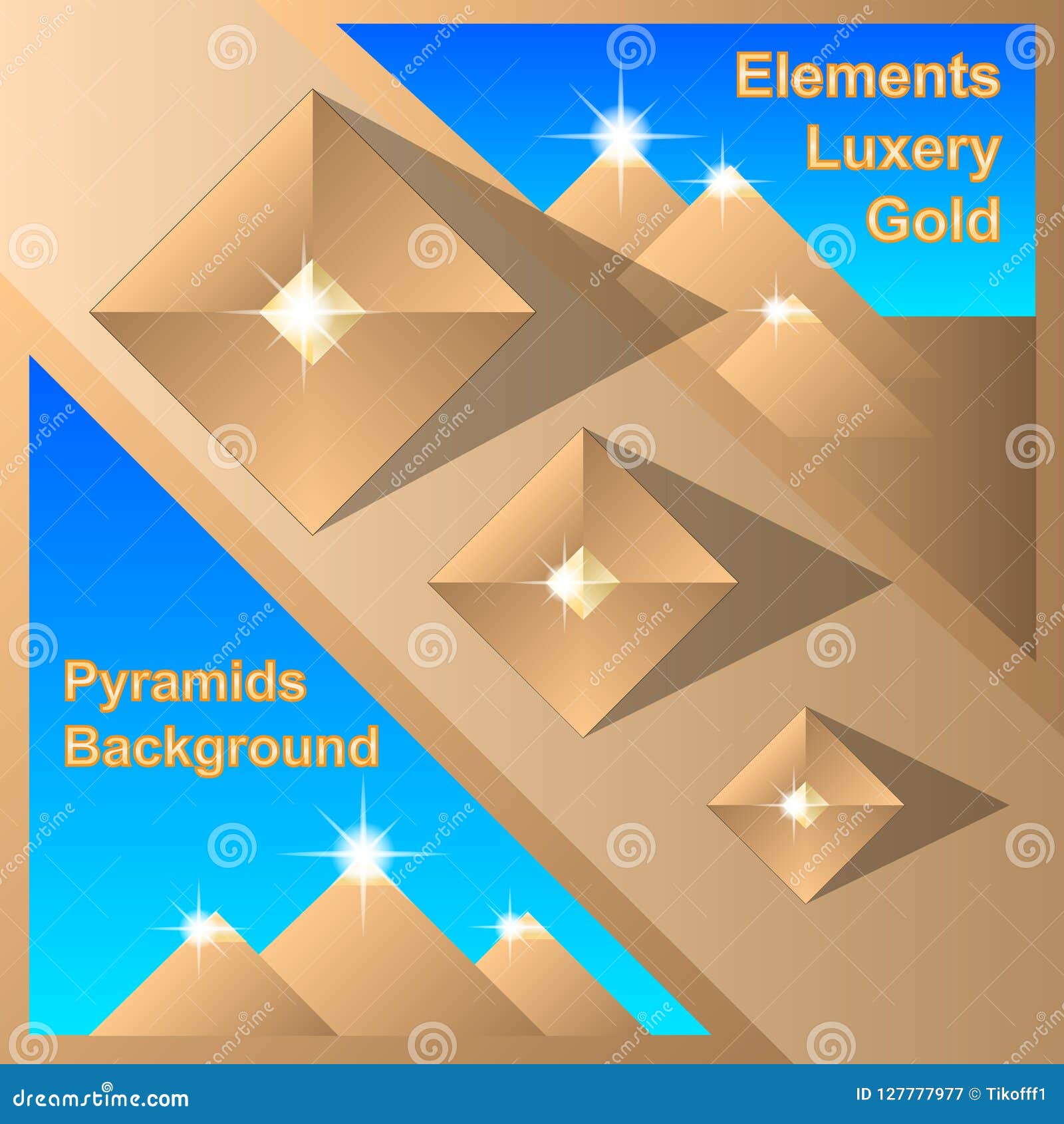 Abstract Egiptian Pyramids Background Cartoon Vector | CartoonDealer ...