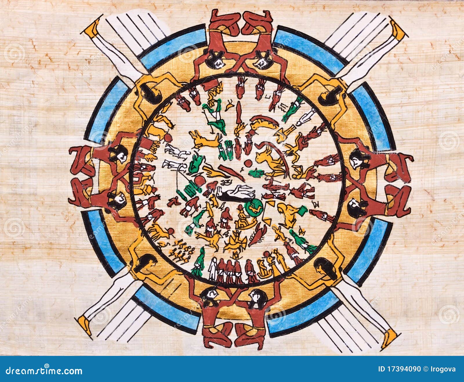 Abstract Egyptian Paintings Stock Photo - Image of manuscript, ornate ...