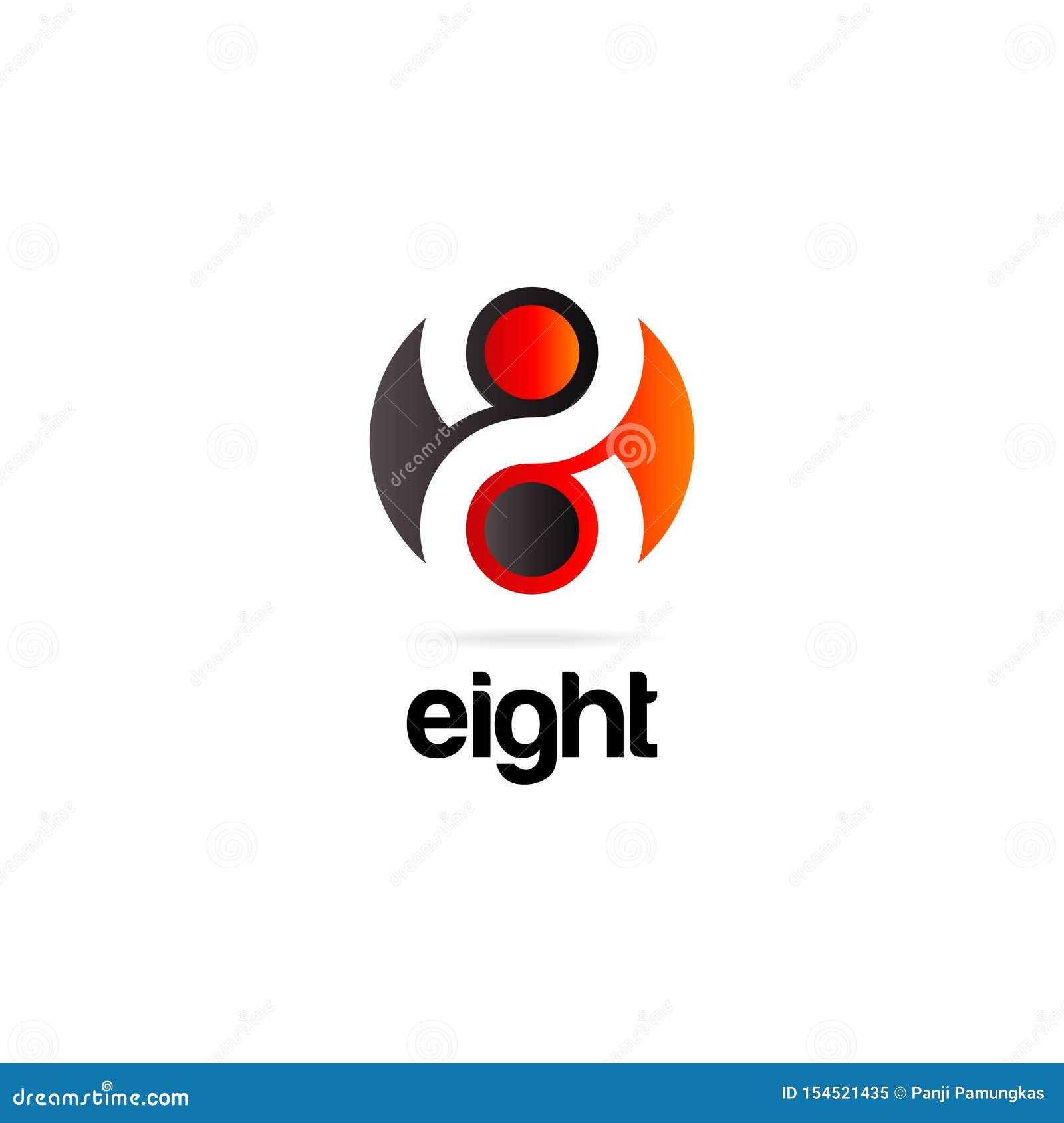 Abstract Eight Logo Symbol Icon Stock Illustration - Illustration of ...