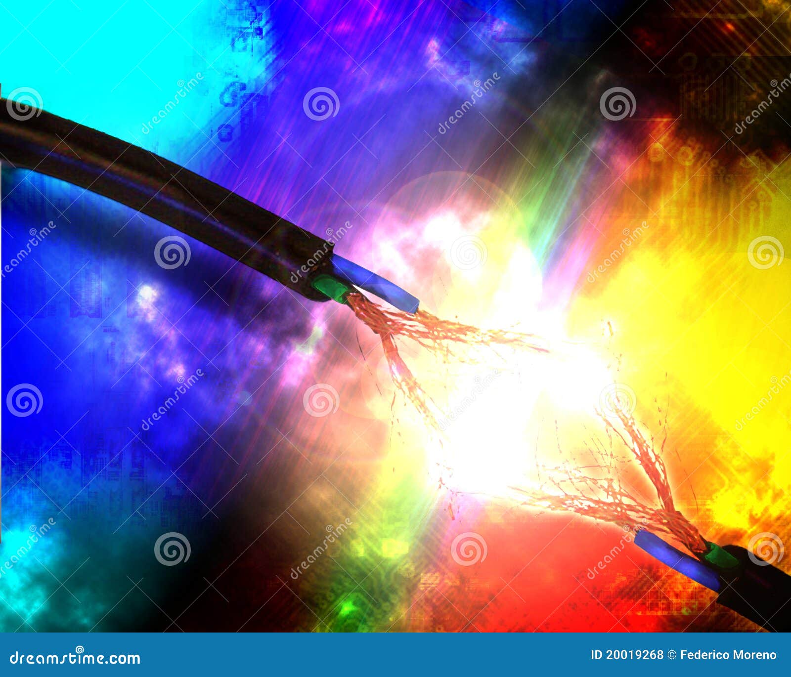 Abstract Electric Background Stock Illustration - Illustration of ...