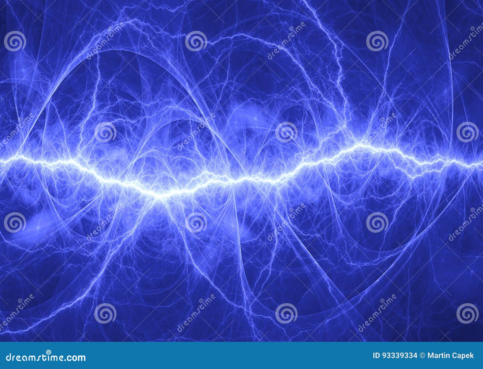 Abstract Electric Lightning Stock Illustration - Illustration of energy ...