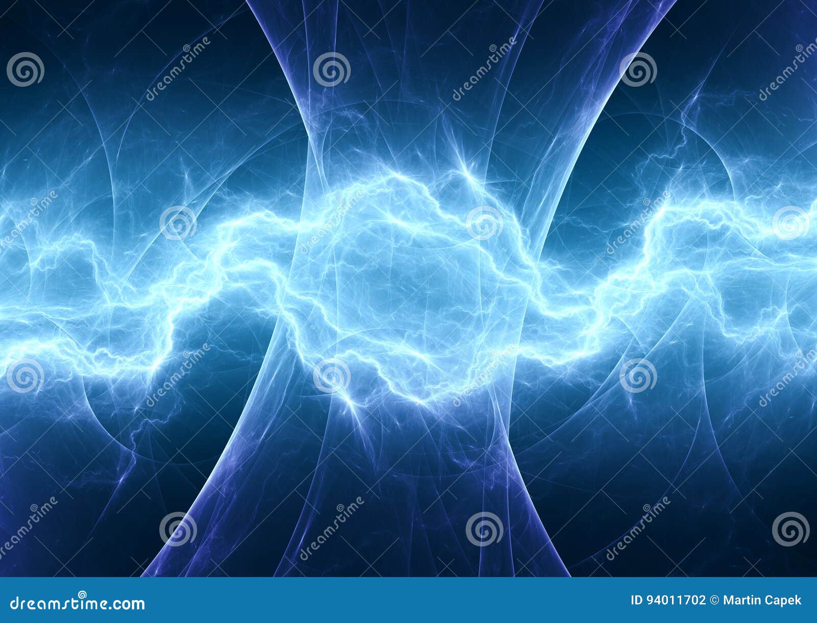 Abstract Electric Lightning Stock Illustration - Illustration of nature ...