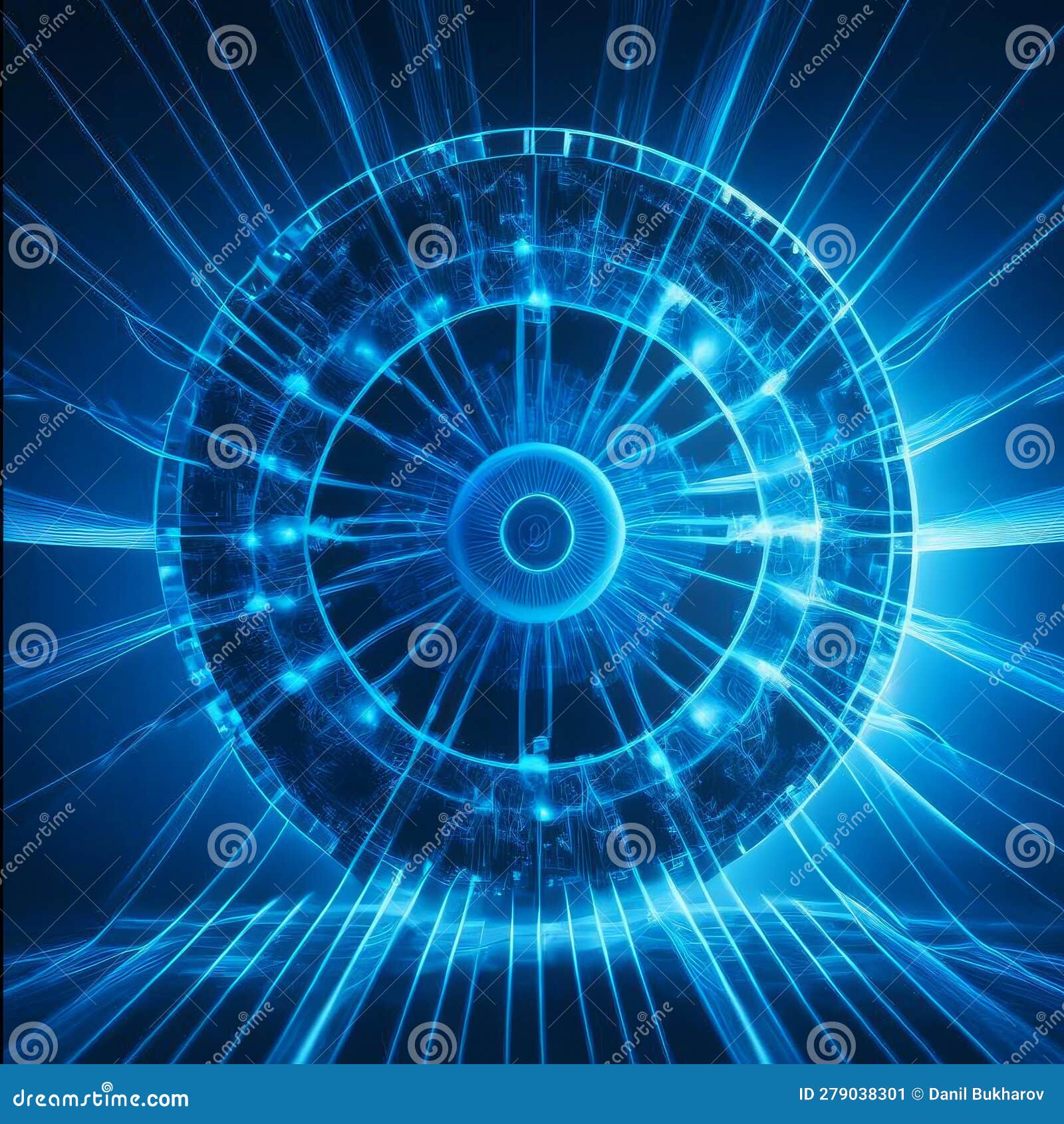 Abstract Electric Lights Background Stock Illustration - Illustration ...