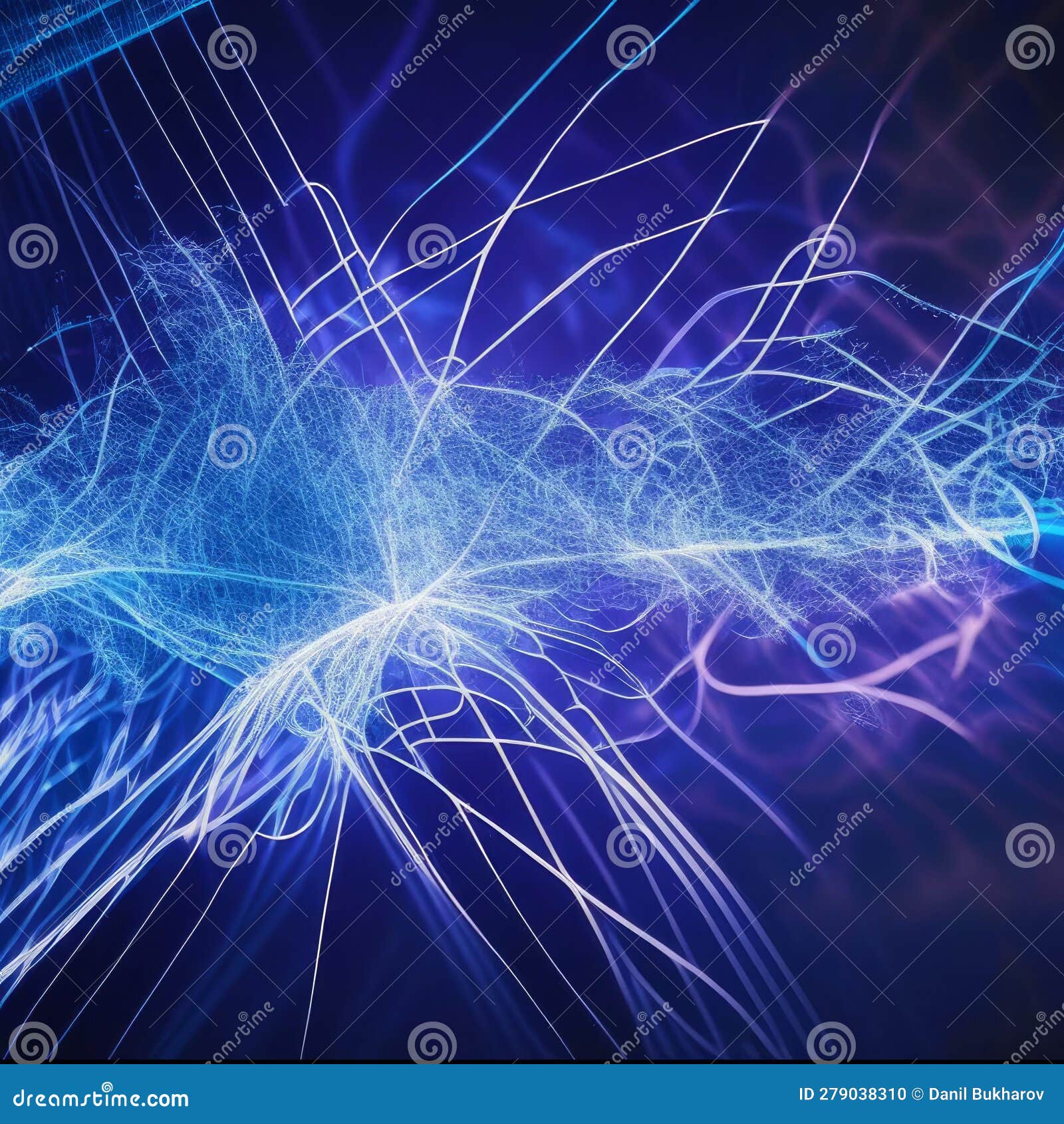 Abstract Electric Lights Background Stock Illustration - Illustration ...