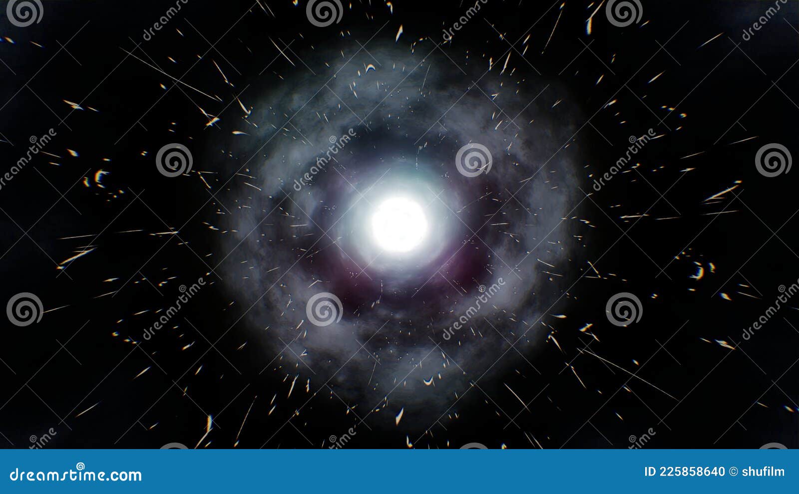 Abstract Electric Particles Space Energy Burst Stock Illustration ...