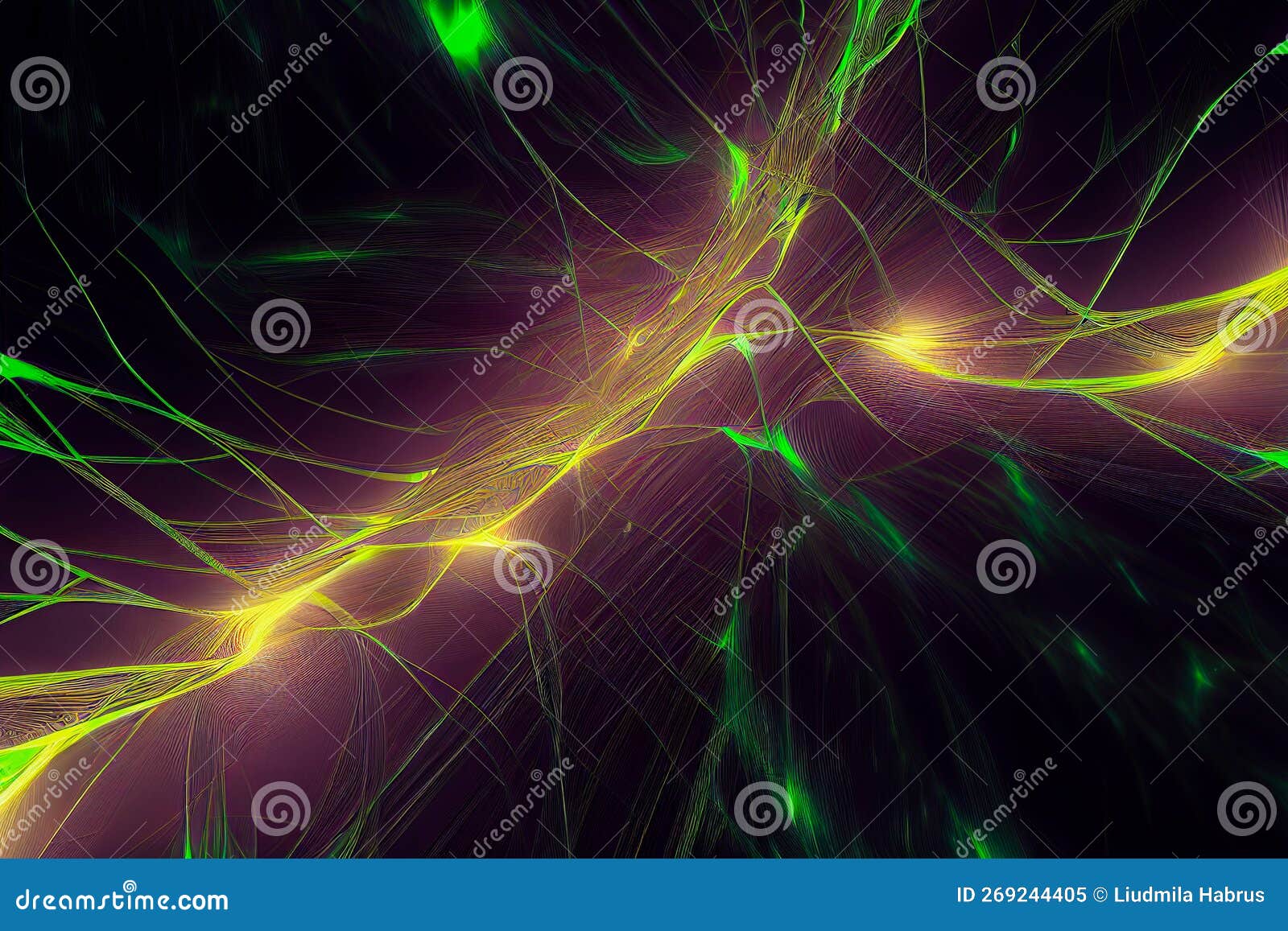 Abstract Electrical Background. Energetic Discharge of Lightning Stock ...