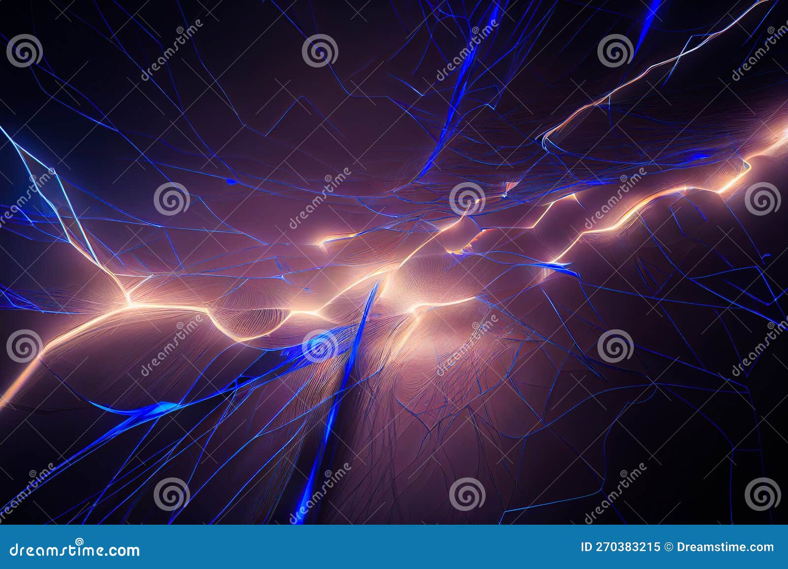 Abstract Electrical Background. Energetic Discharge of Lightning Stock ...