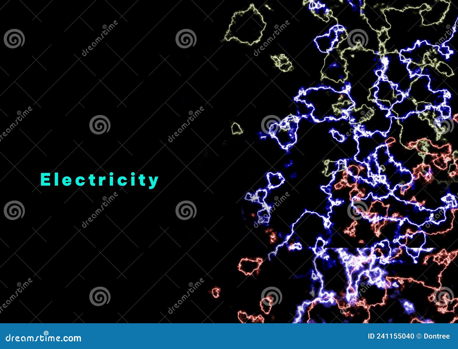 Abstract Electricity Background Stock Illustration - Illustration of ...
