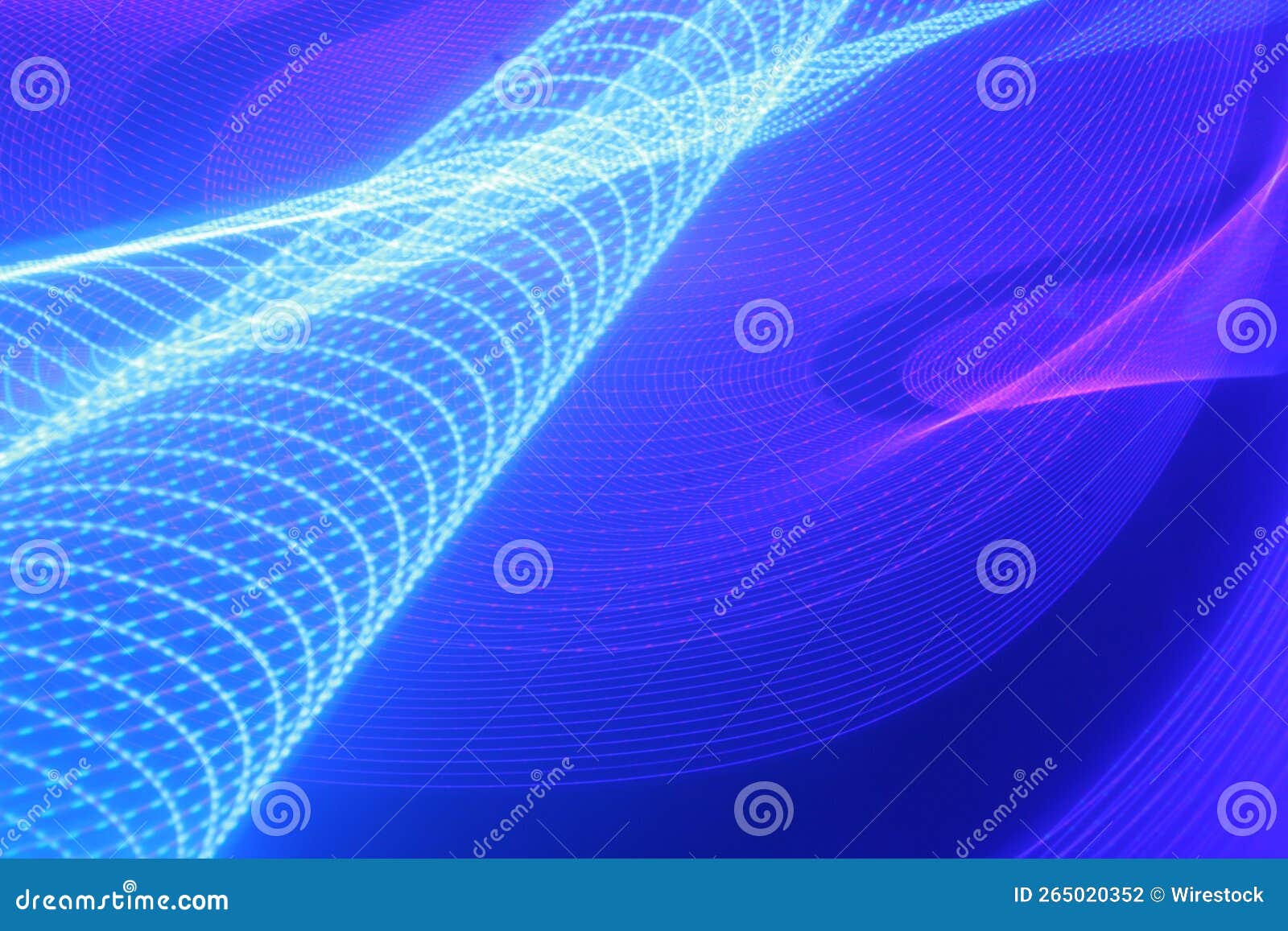 Abstract Electromagnetic Waves Background Stock Illustration ...