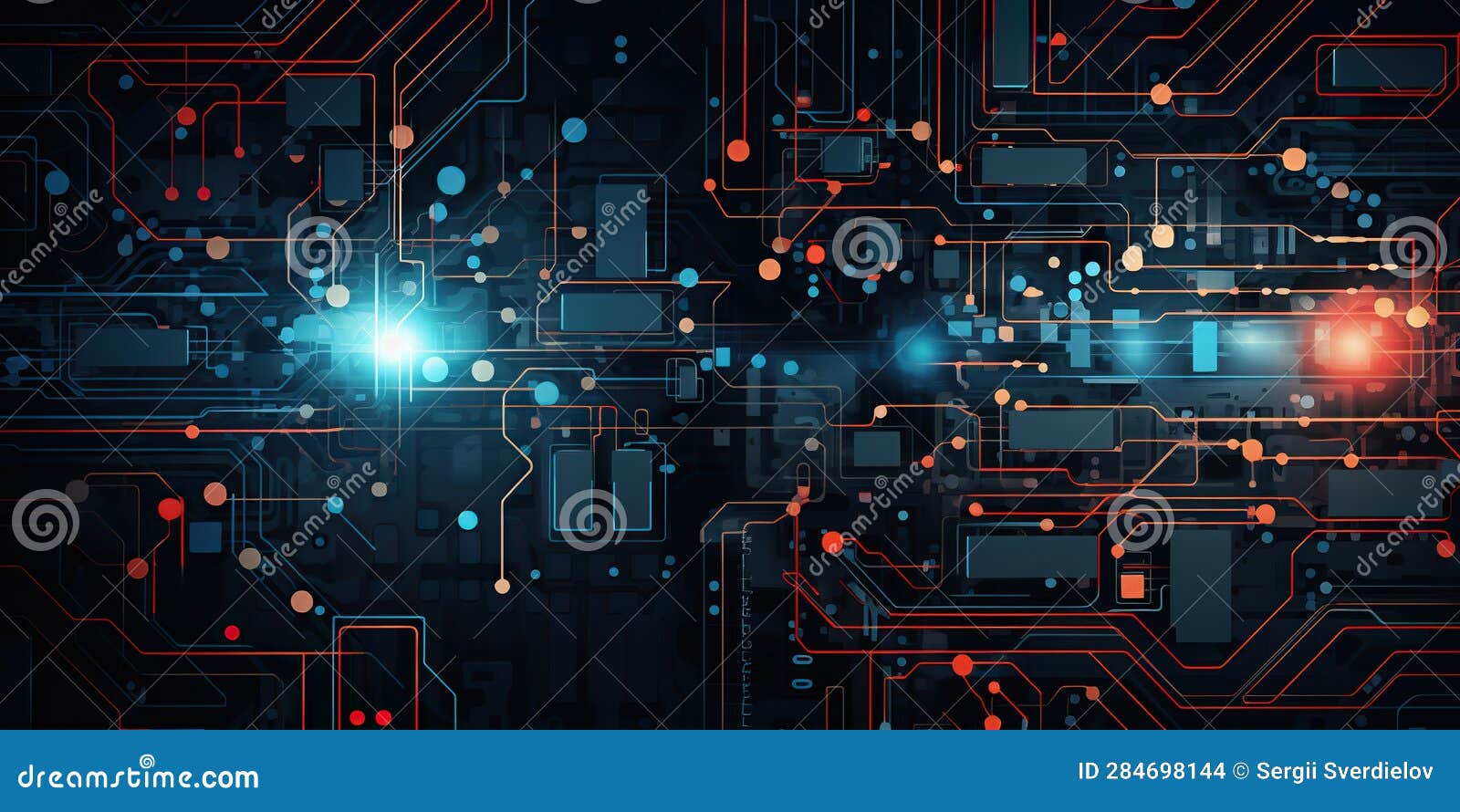 An Abstract Electronic Background, Where Vibrant Colors and Dynamic ...